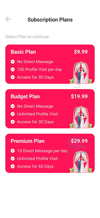 2 App Template| Matrimony App| Match Making App| Marriage App| Dating ...