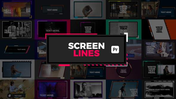 Screen Lines for Premiere Pro, Premiere Pro Templates | VideoHive