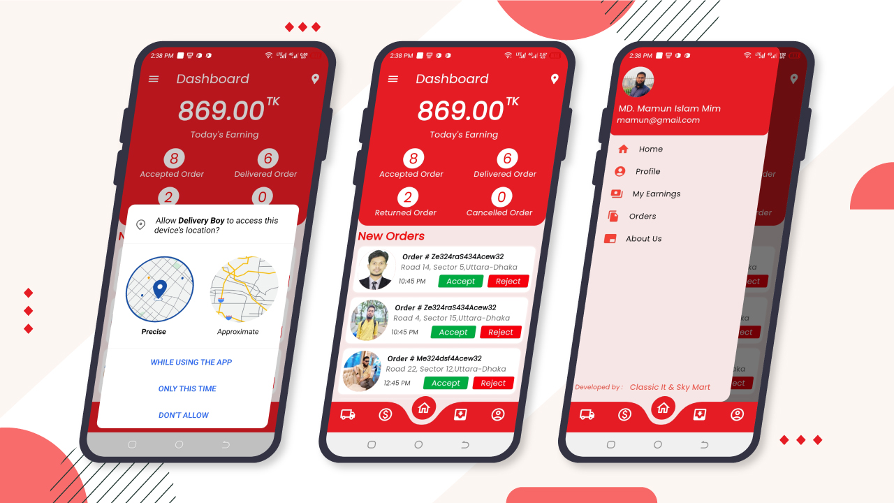Classic Flutter Delivery App Full UI by C_IT_Solutions_Est | CodeCanyon