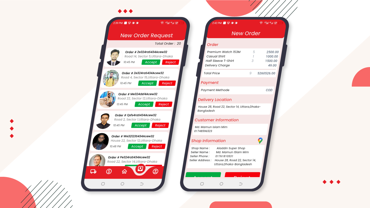 Classic Flutter Delivery App Full UI by C_IT_Solutions_Est | CodeCanyon
