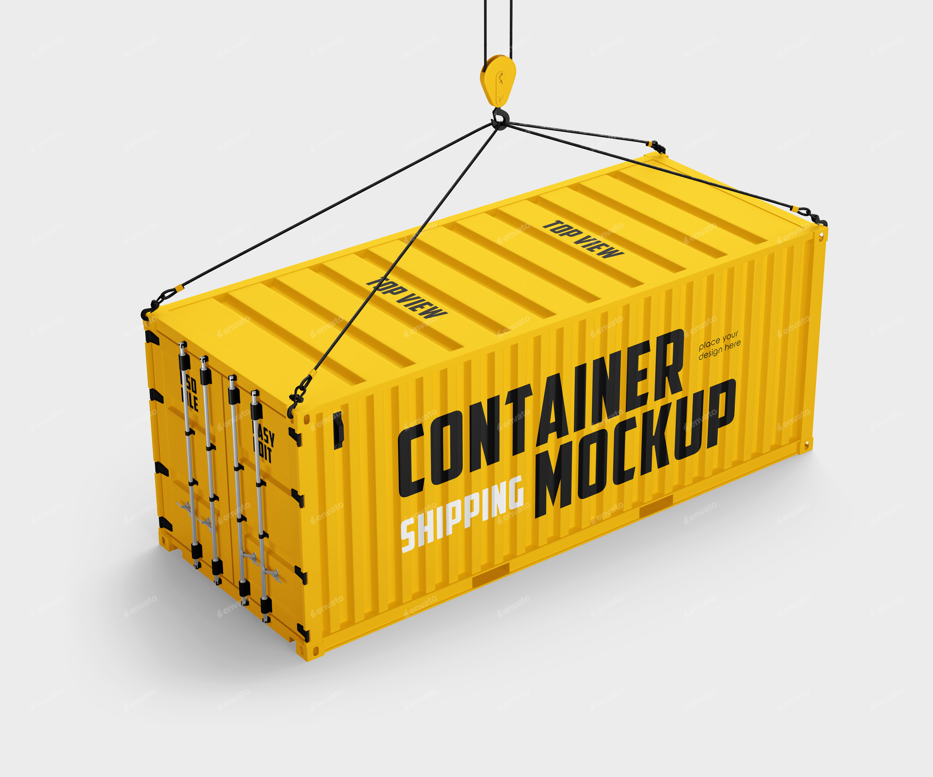 Shipping Container Mockup Set, Graphics | GraphicRiver