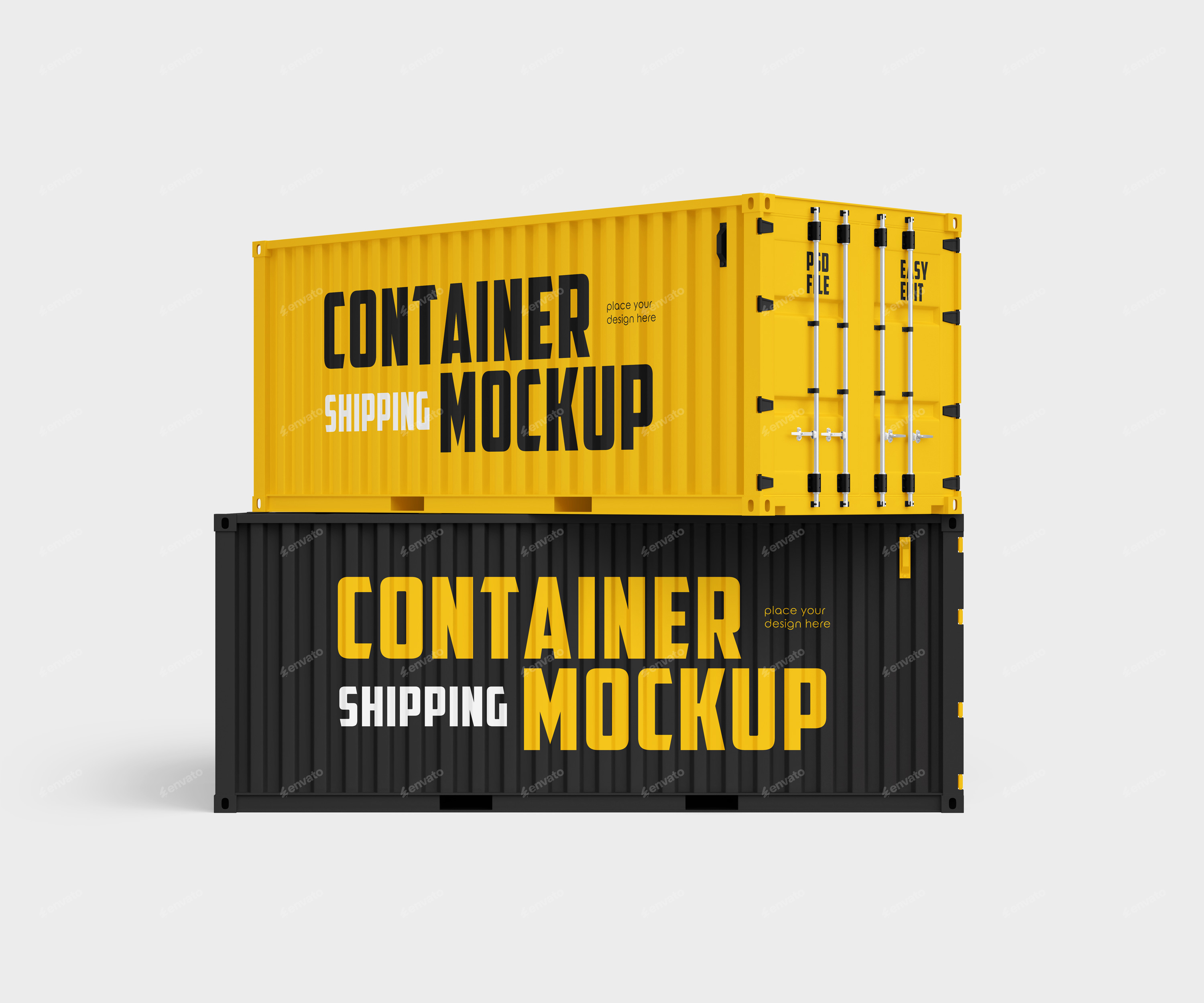 Shipping Container Mockup Set, Graphics | GraphicRiver
