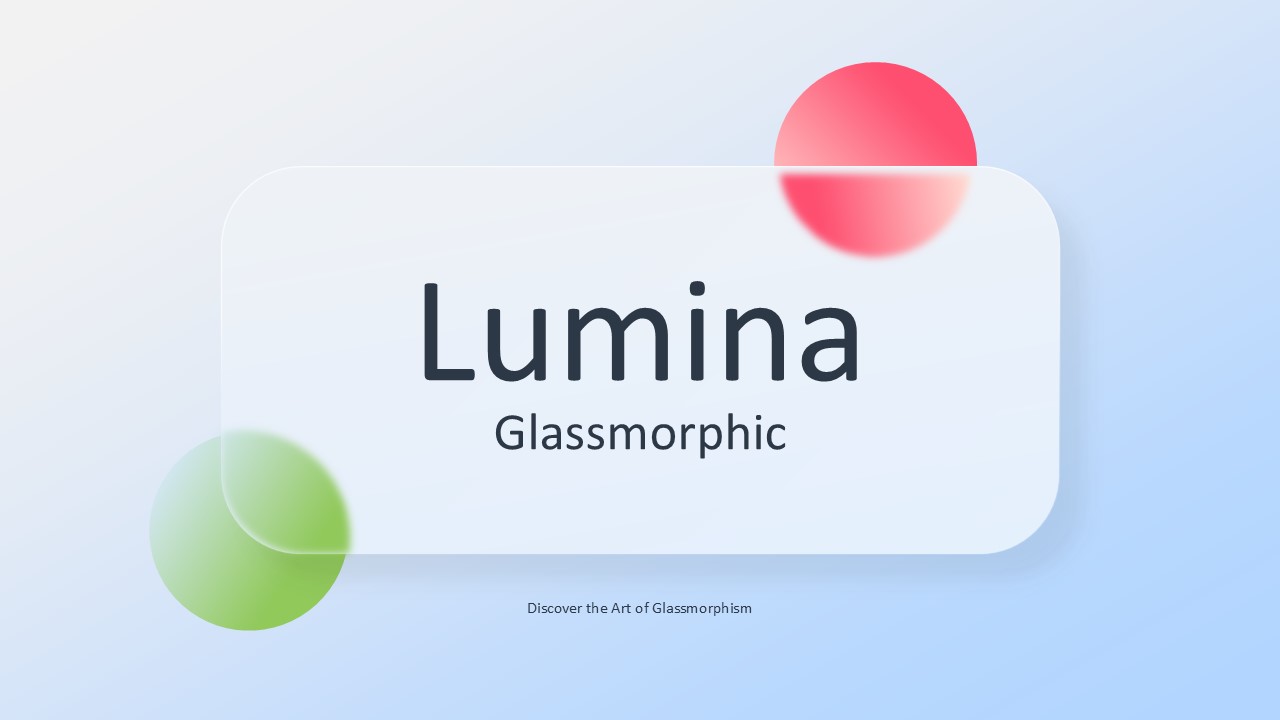 Glassmorph Morph Animation PowerPoint, Presentation Templates ...