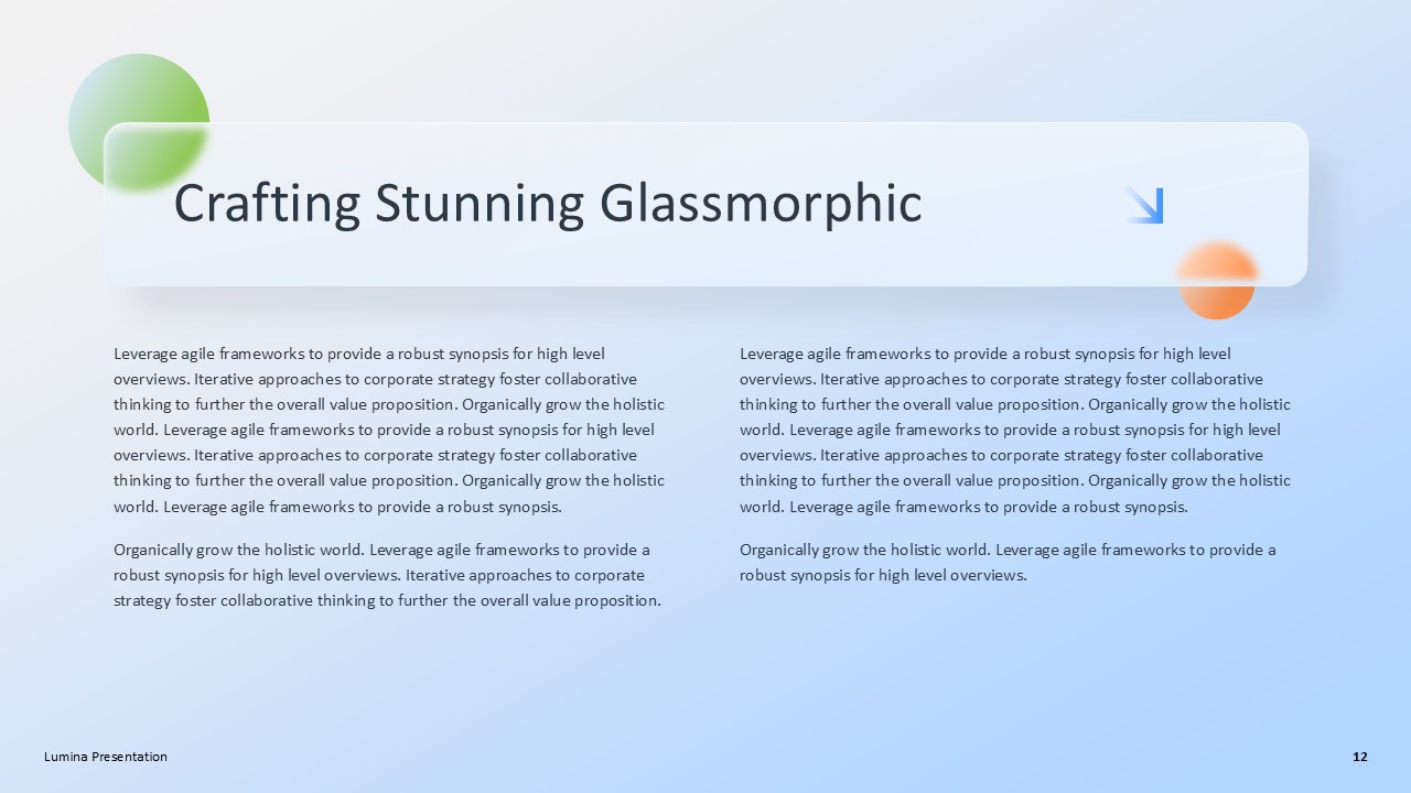 Glassmorph Morph Animation PowerPoint, Presentation Templates ...
