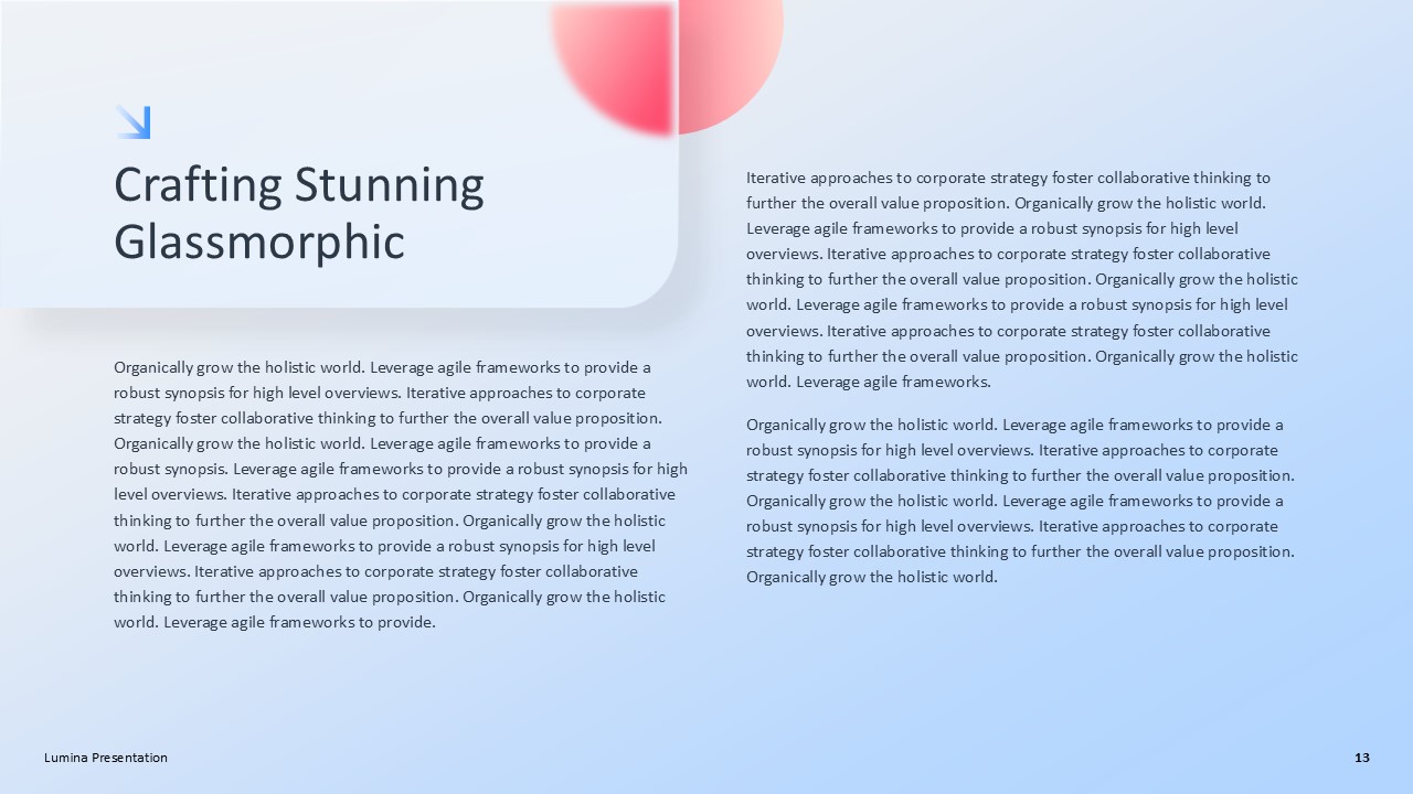 Glassmorph Morph Animation PowerPoint, Presentation Templates ...