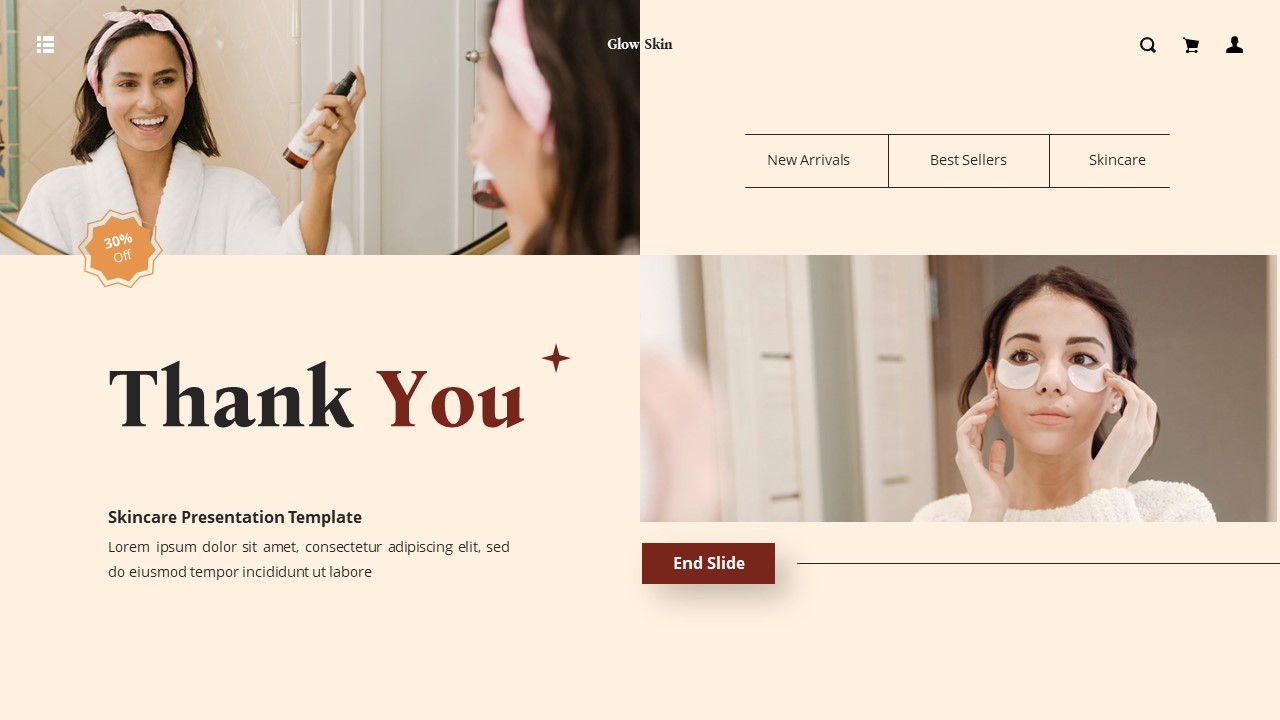 Glow Skin - Skincare Powerpoint Templates, Presentation Templates ...