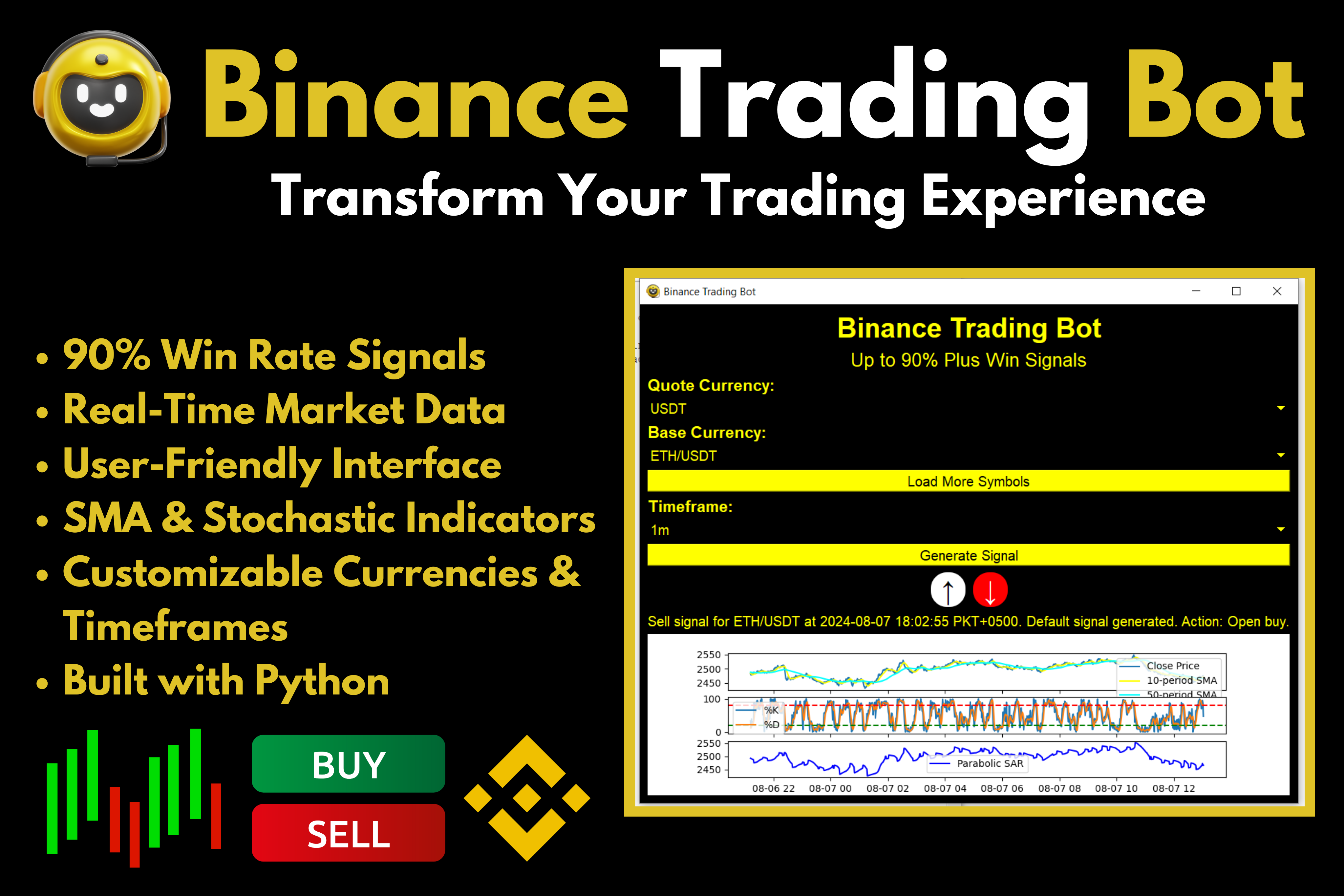 Binance Trading Bot: 99% Win Rate Signals with Real-Time Data by Inspirmenia_Tech