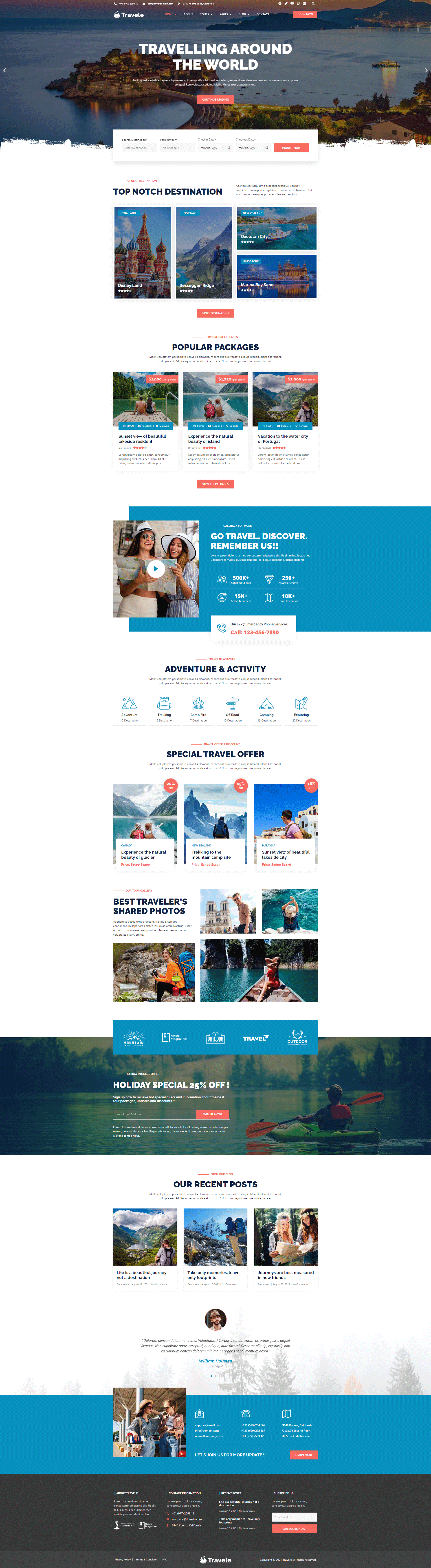 Travele – Travel & Tour Agency Figma Template by bosathemes | ThemeForest