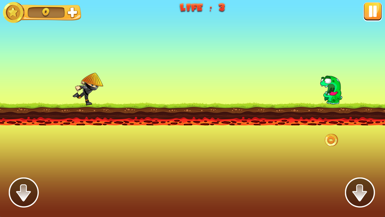 Ninja Runs In Two Worlds ( Construct | C3P | CAPX | HTML5 ) Endless Game by Pro_Gaming