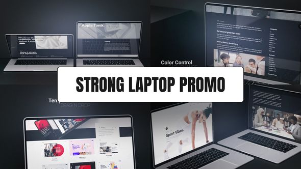 Strong Laptop Promo, After Effects Project Files | VideoHive