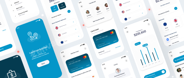 Money Transfer App UI Kit | Figma Template for iOS & Android – Secure ...