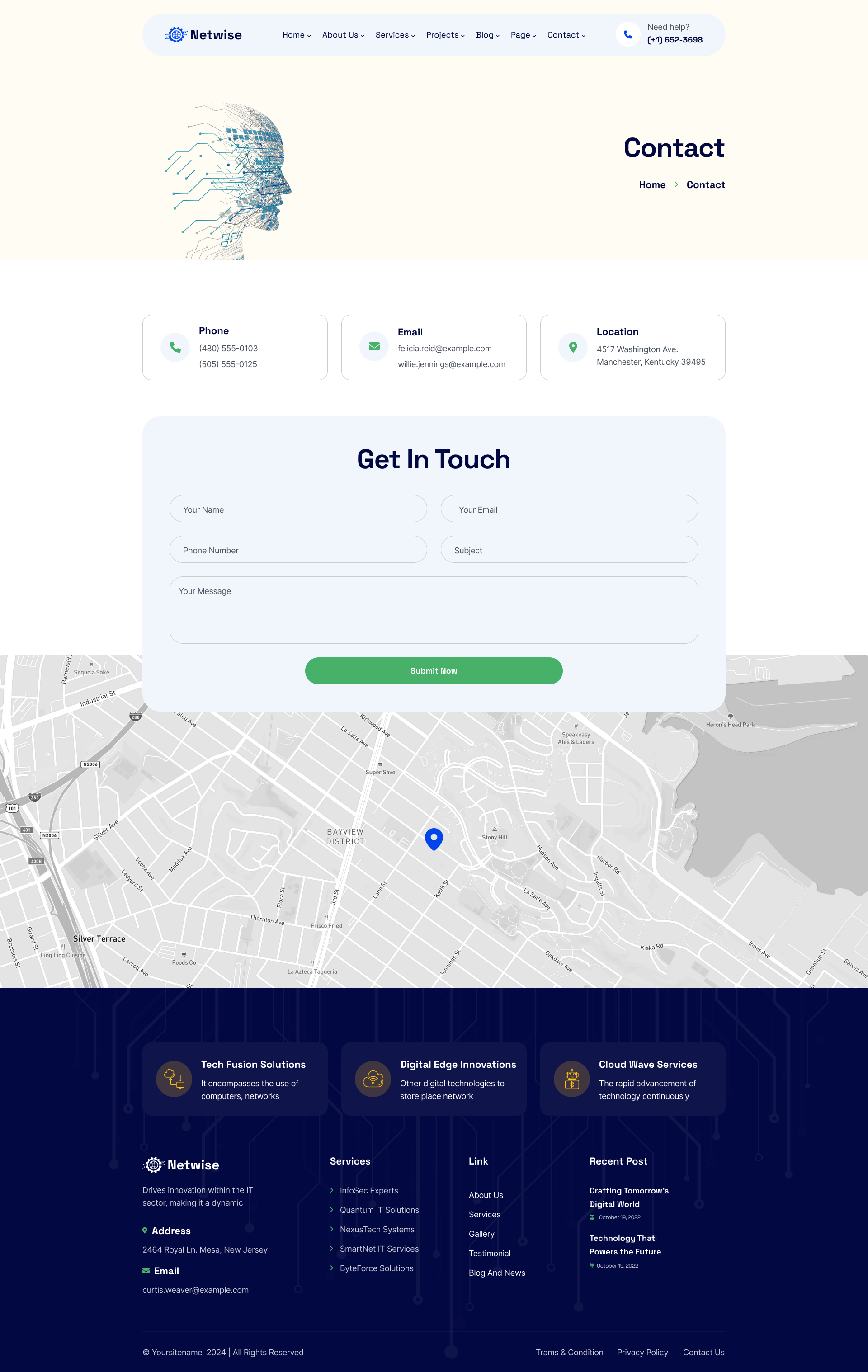 Netwise - IT Solutions & Technology Figma Template by ElegantPixels