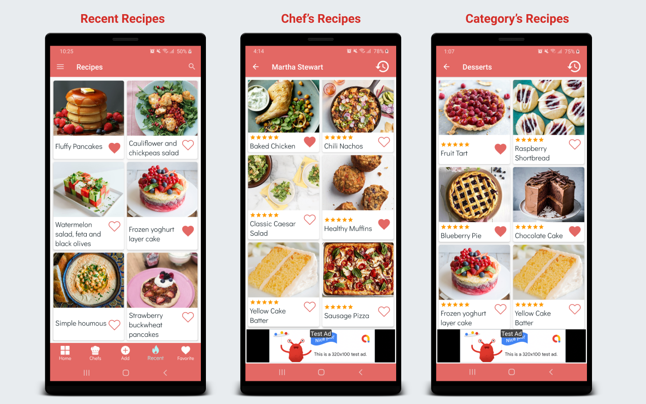 Recipes - Cookbook App for Android with Admin Panel by LeenahAlbanna