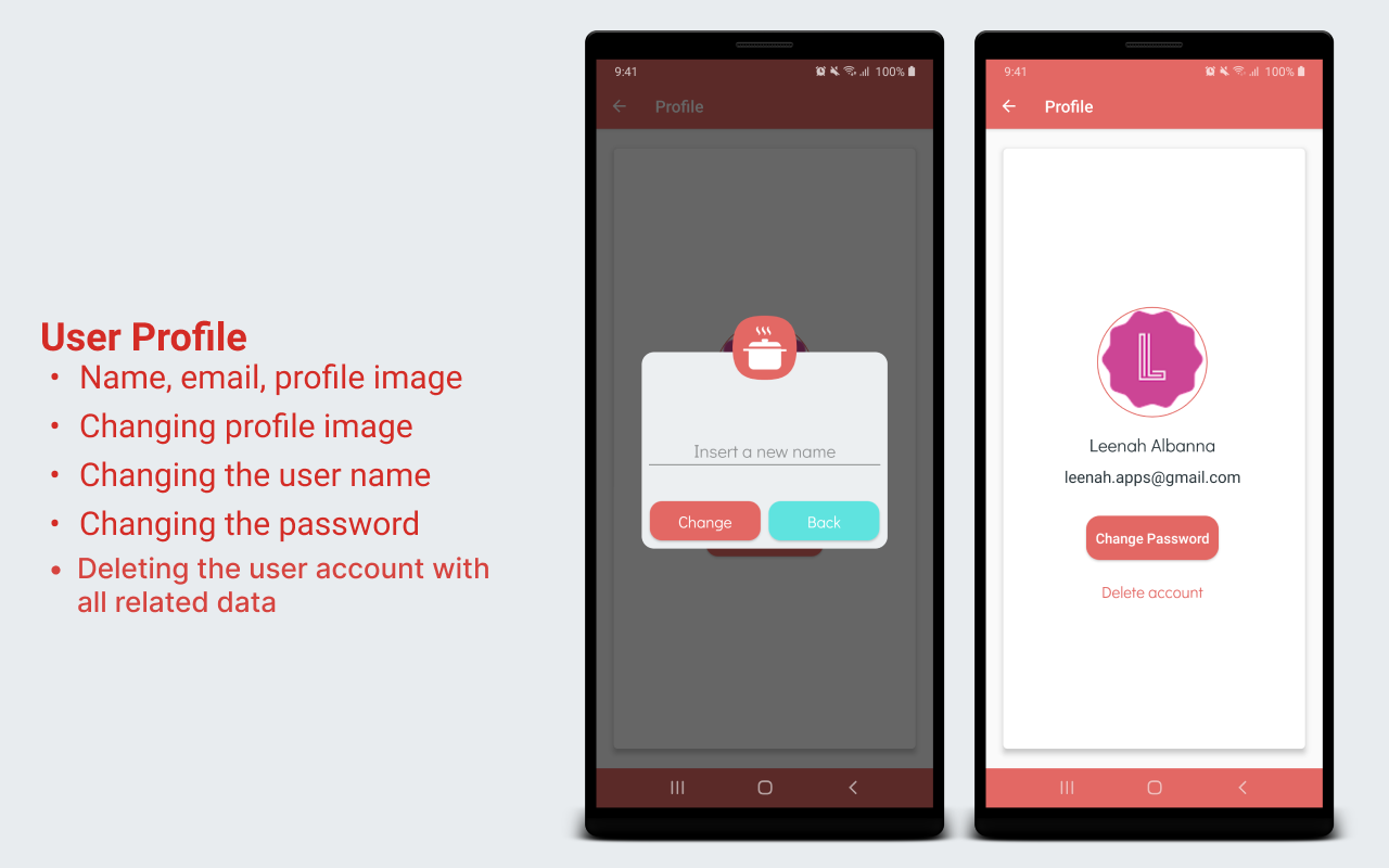 Recipes - Cookbook App for Android with Admin Panel by LeenahAlbanna