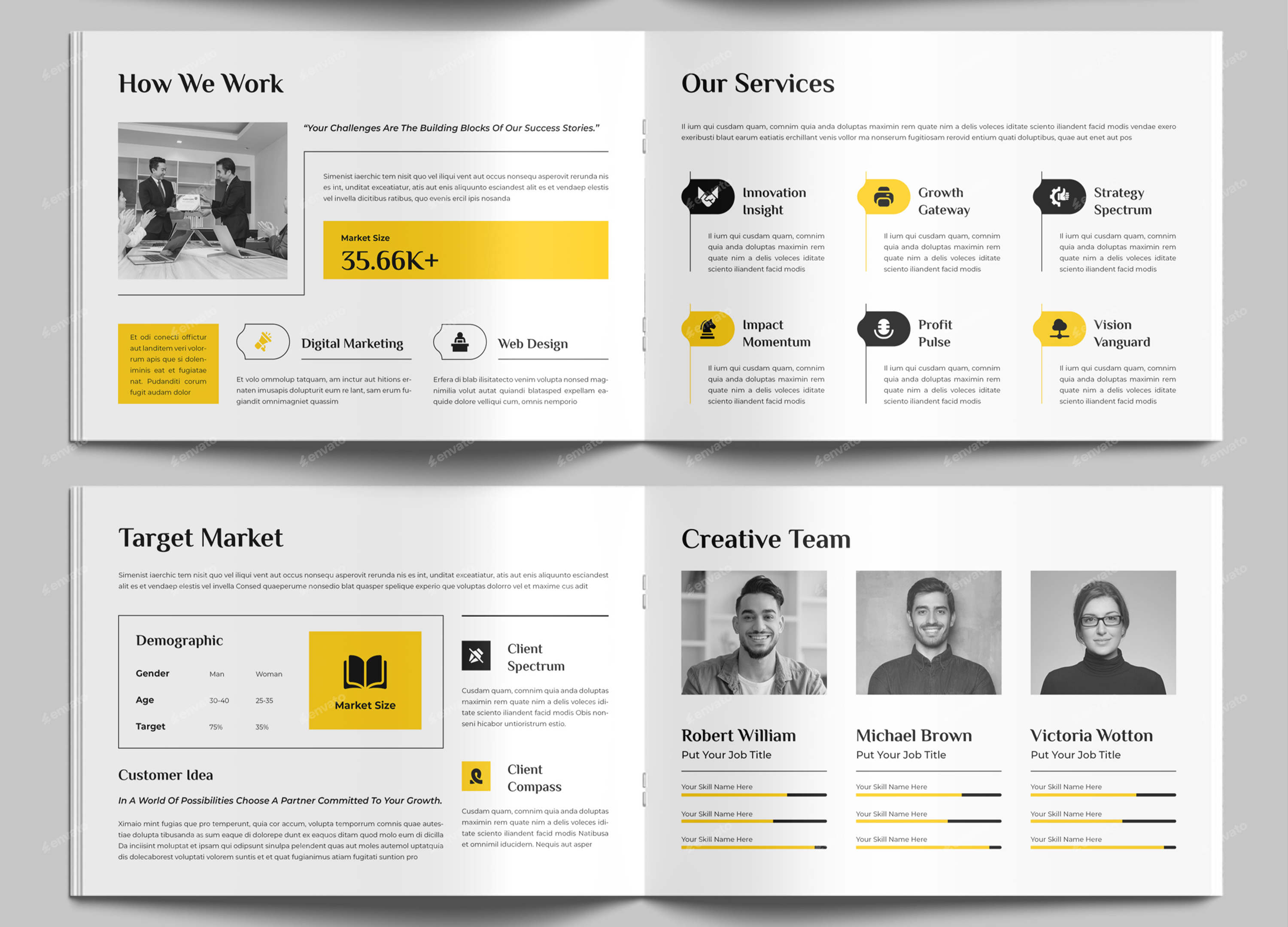 Business Plan Layout Design, Print Templates | GraphicRiver