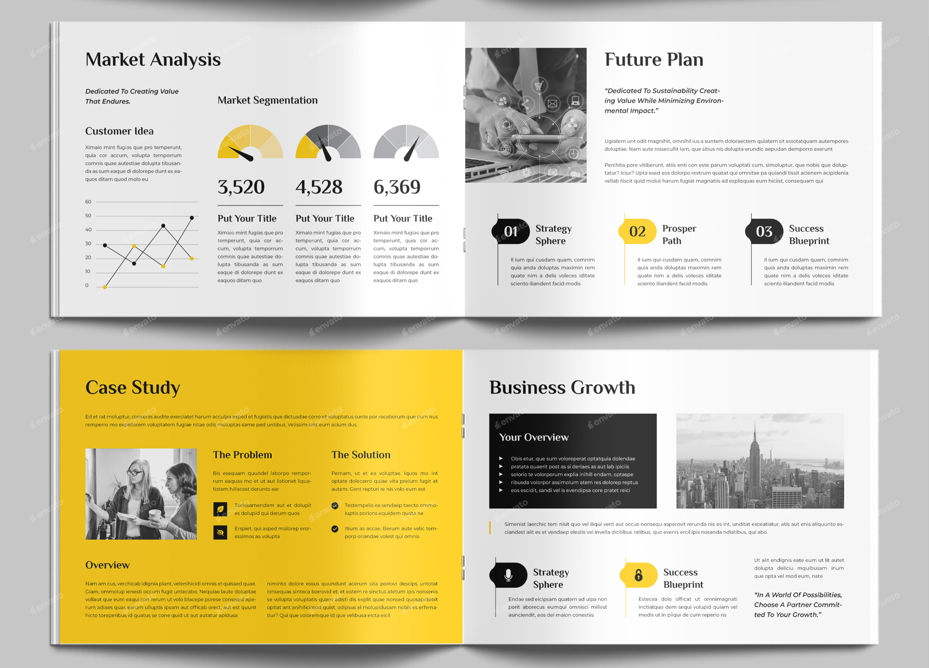 Business Plan Layout Design, Print Templates | GraphicRiver