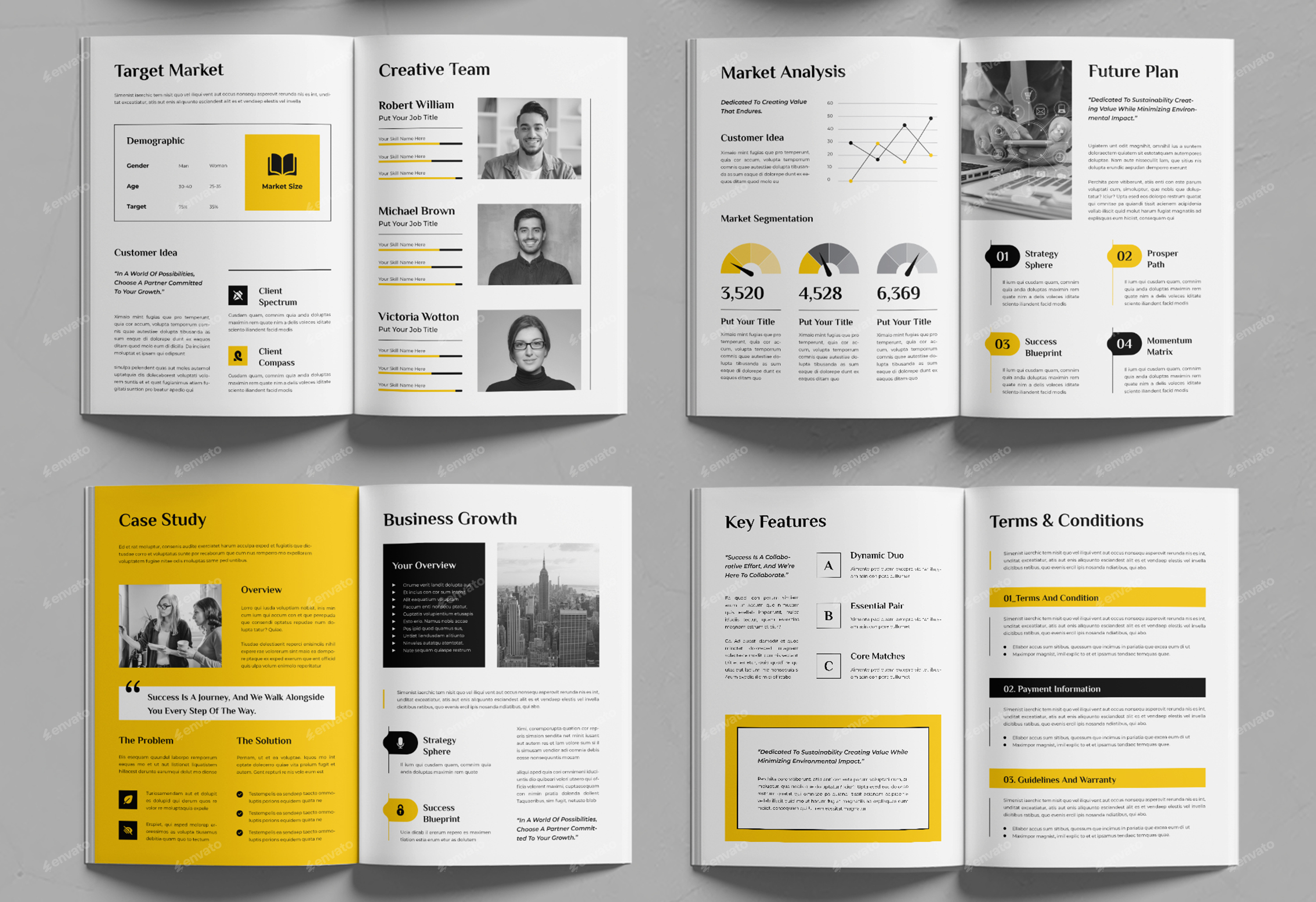 Business Plan Layout, Print Templates | GraphicRiver