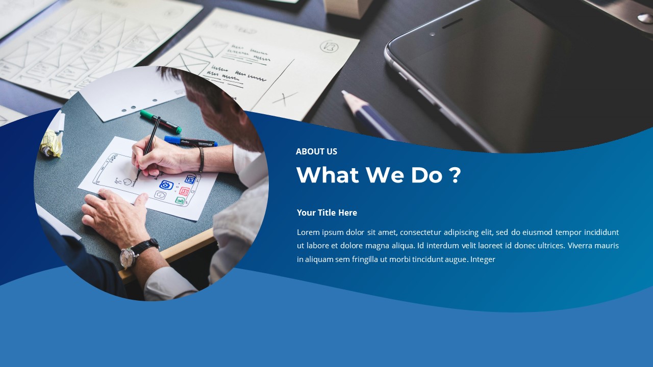 Interface - Mobile App PowerPoint Template, Presentation Templates