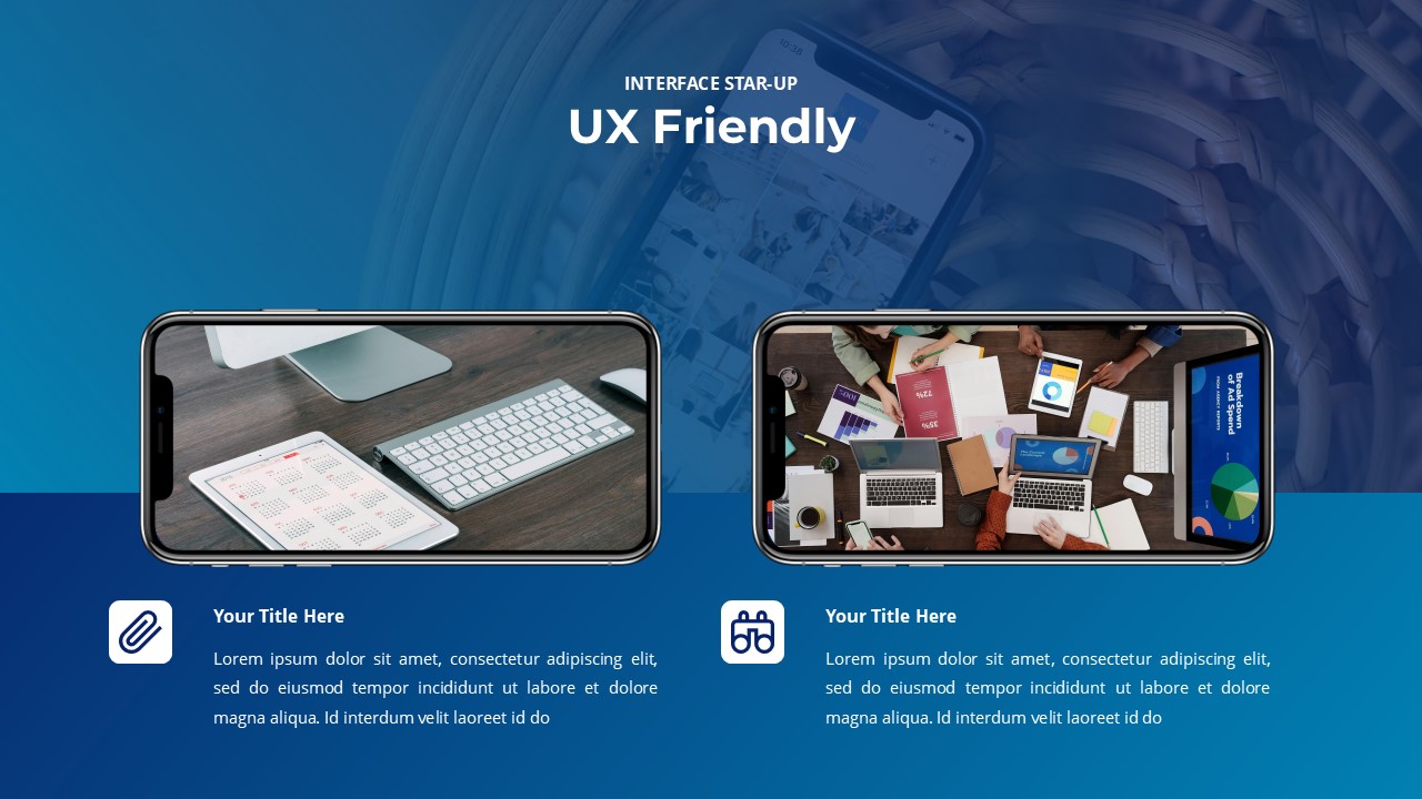 Interface - Mobile App PowerPoint Template, Presentation Templates