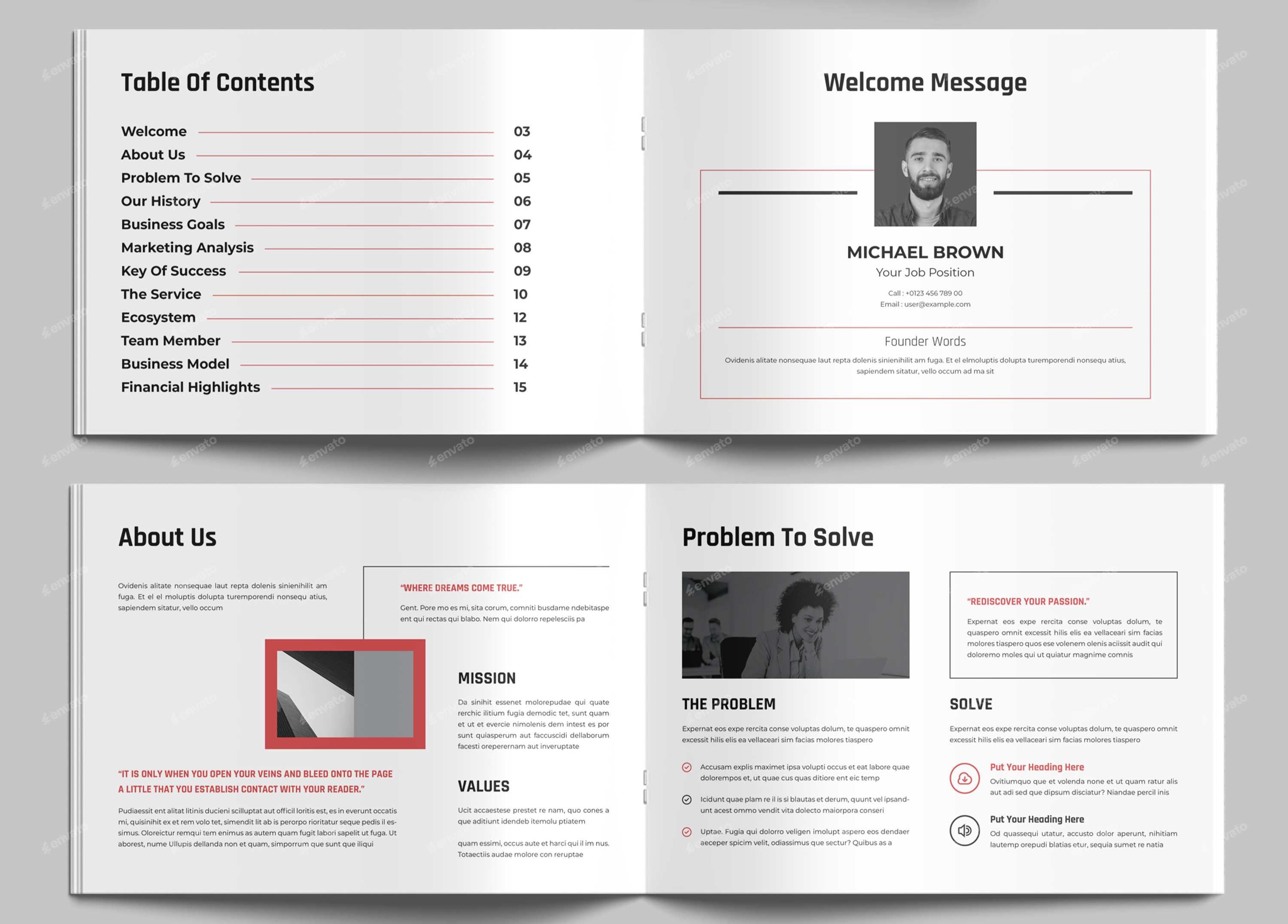 Business White Paper Design Template, Print Templates | GraphicRiver