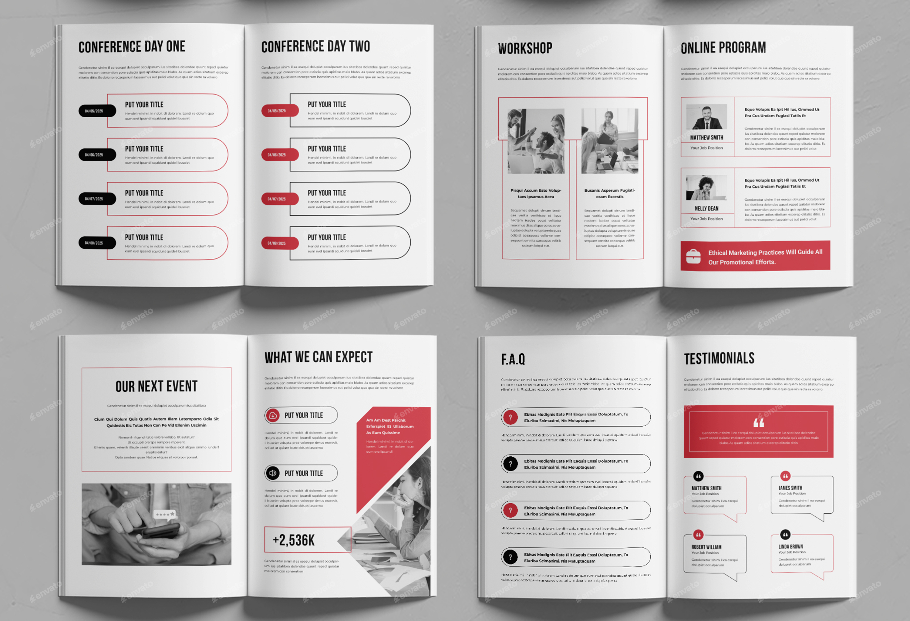 Creative Conference Agenda Template, Print Templates | GraphicRiver