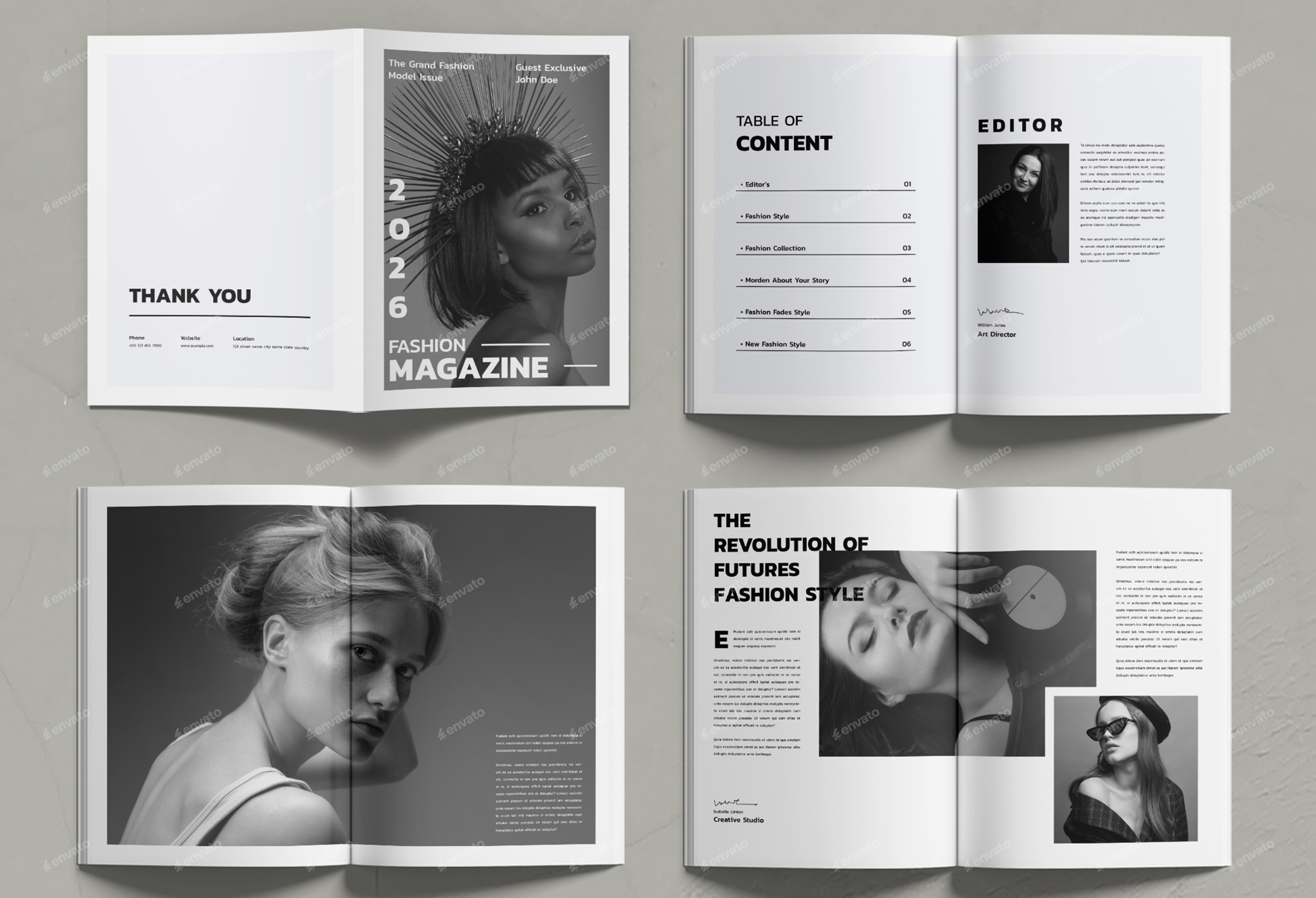 Fashion Magazine Layout, Print Templates | GraphicRiver