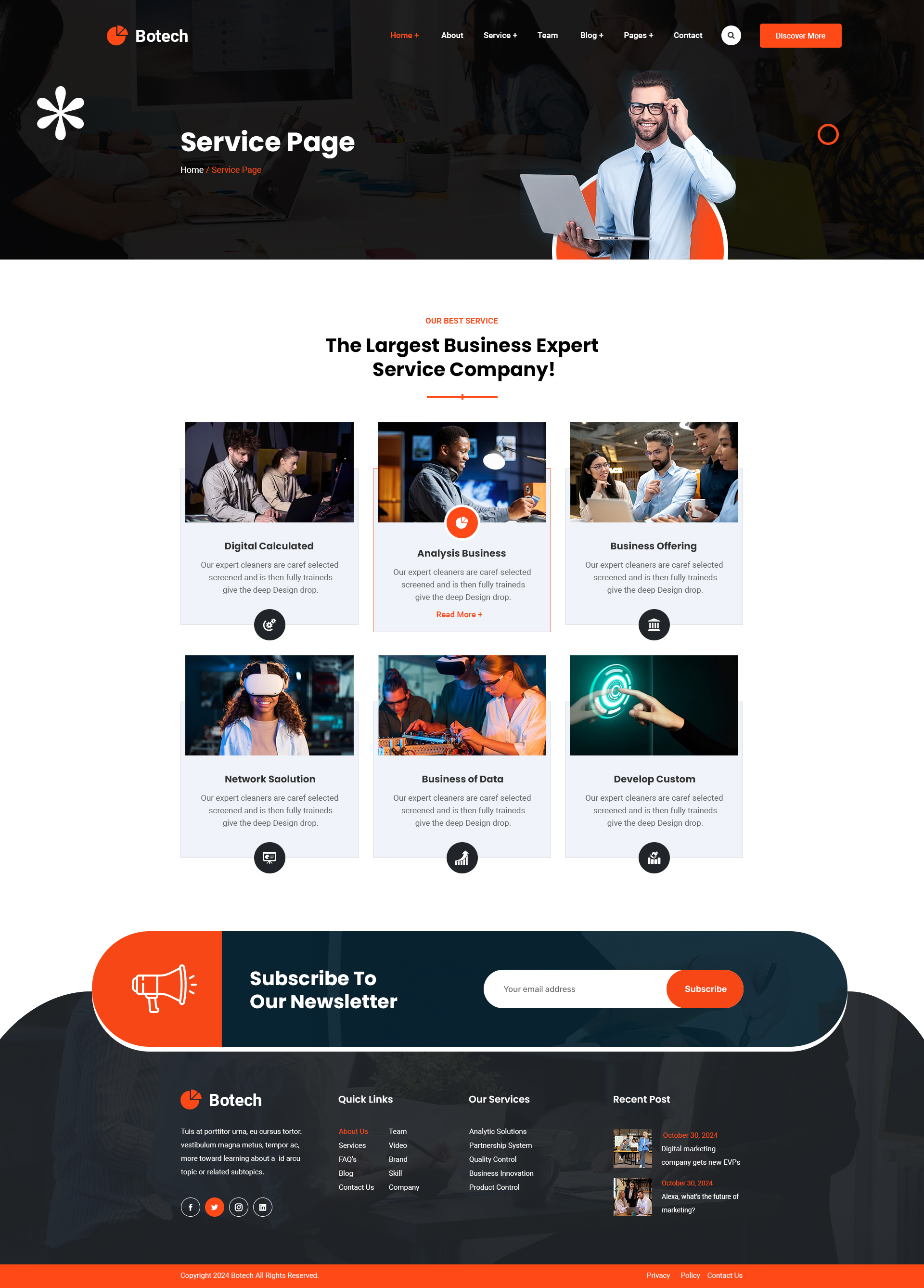 Botech - IT Solutions & Business Figma Template. by Werpax | ThemeForest