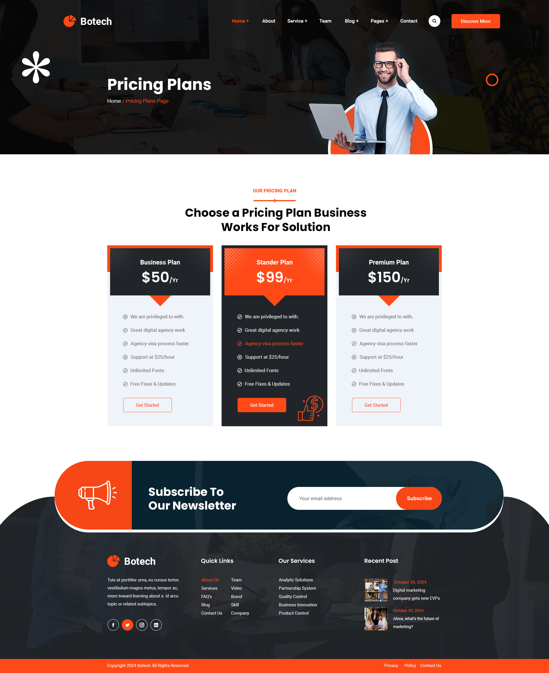 Botech - IT Solutions & Business Figma Template. by Werpax | ThemeForest