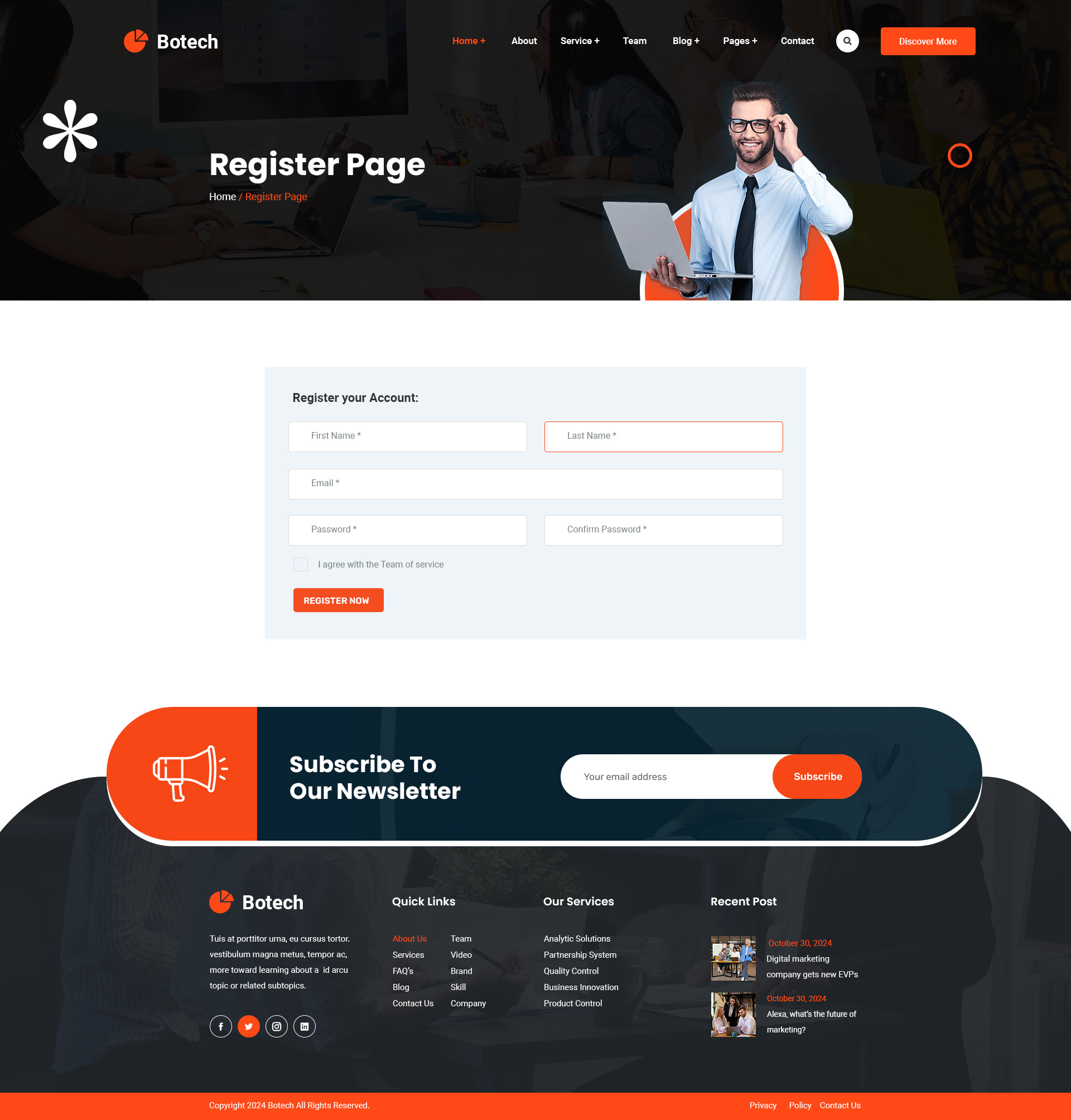 Botech - IT Solutions & Business Figma Template. by Werpax | ThemeForest