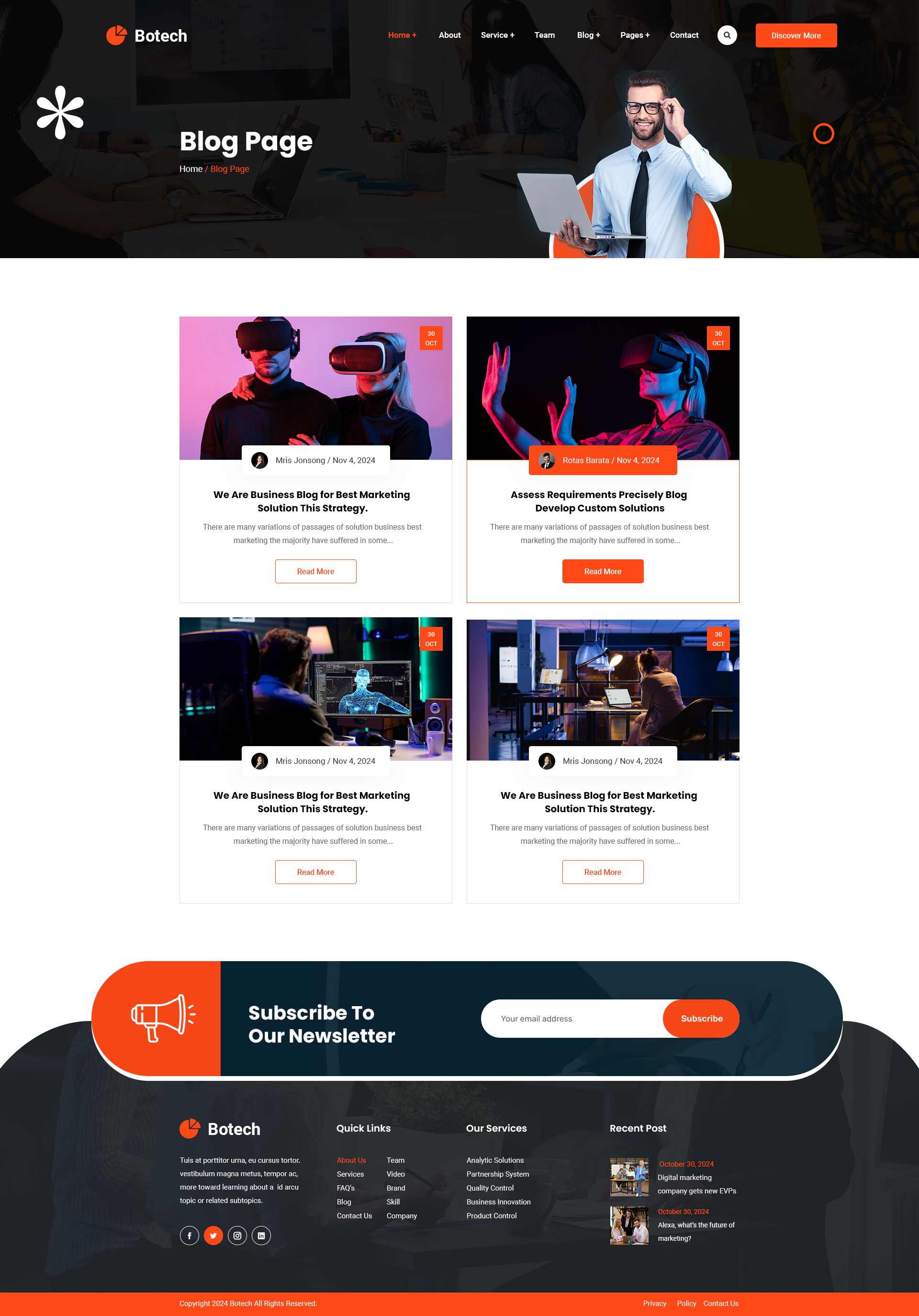 Botech - IT Solutions & Business Figma Template. by Werpax | ThemeForest