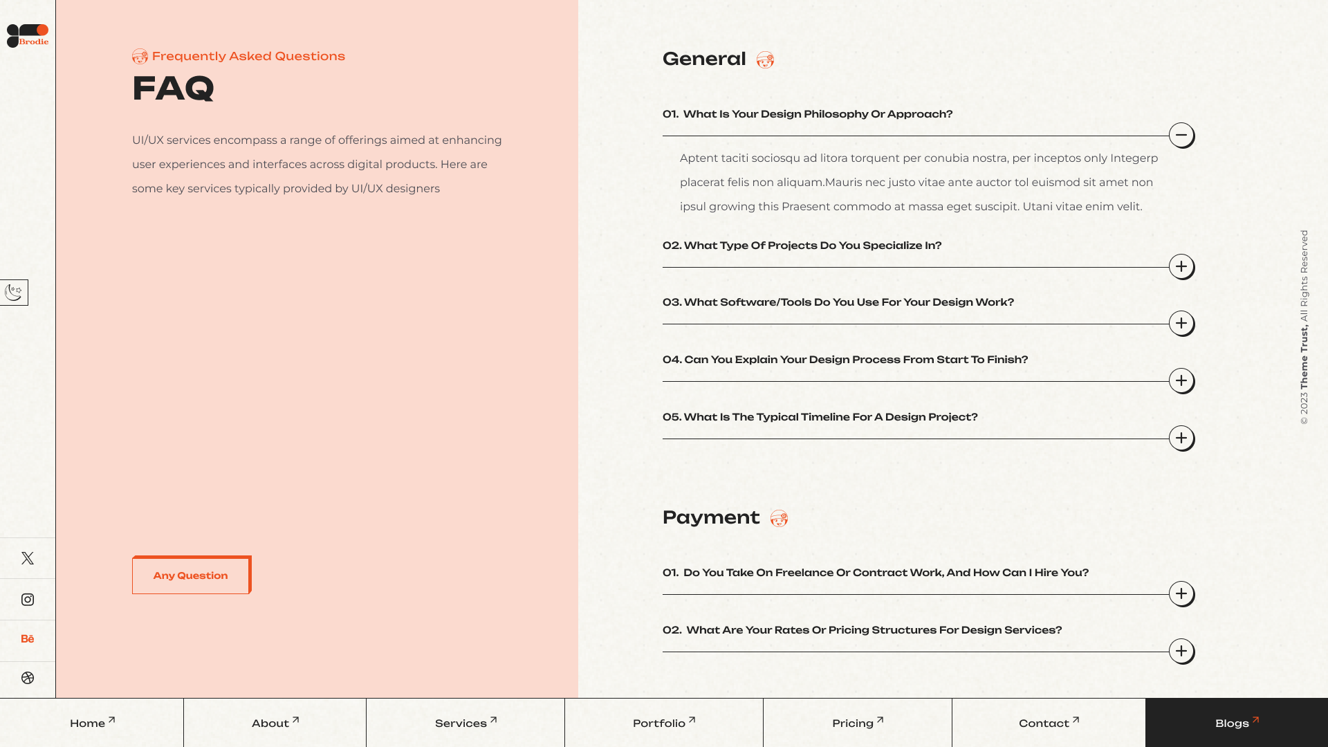 Brodie - Personal Portfolio Figma Template by egenstheme | ThemeForest