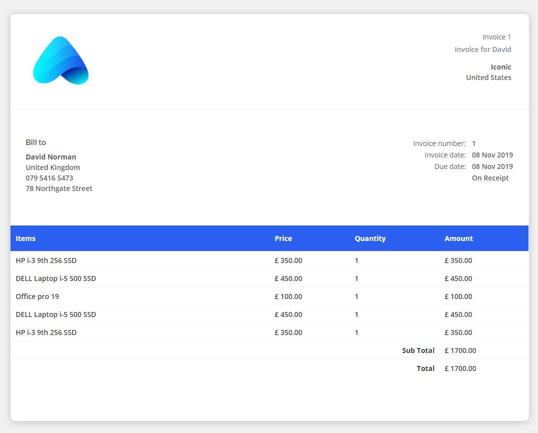 Accufy - SaaS Business, Invoicing & Accounting Software by codericks