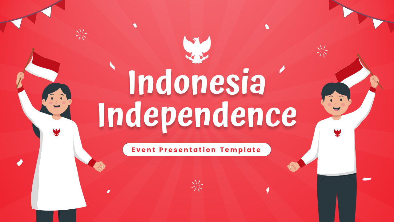 Indonesia Independence Event Powerpoint Template, Presentation Templates