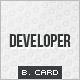 Developer Business Card, Print Templates | GraphicRiver
