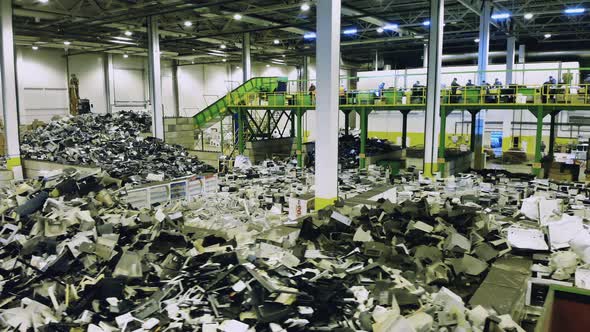Piles of Discarded Equipment in the Premises of a Junkyard, Stock Footage