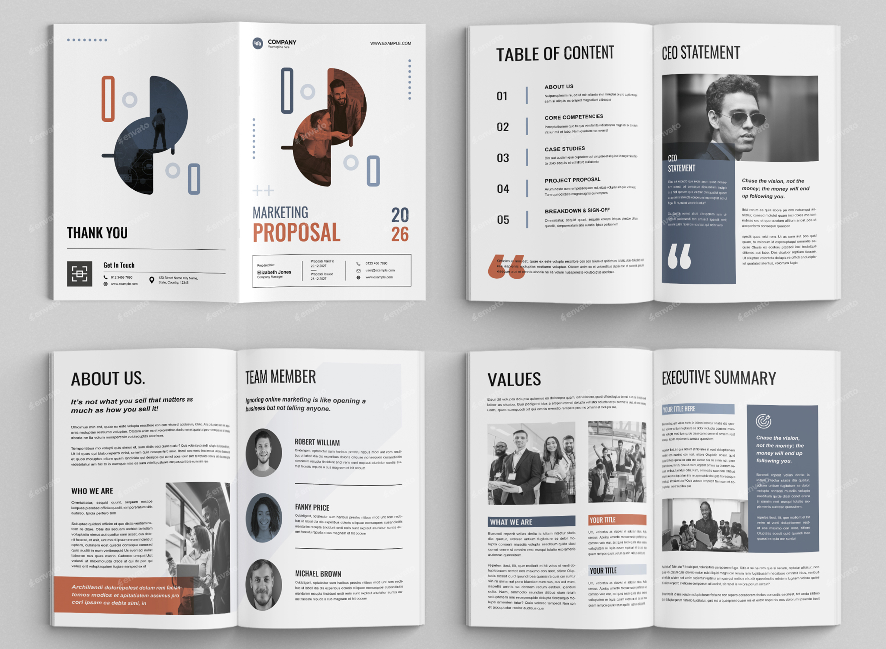 Digital Marketing Proposal Booklet Layout, Print Templates | GraphicRiver