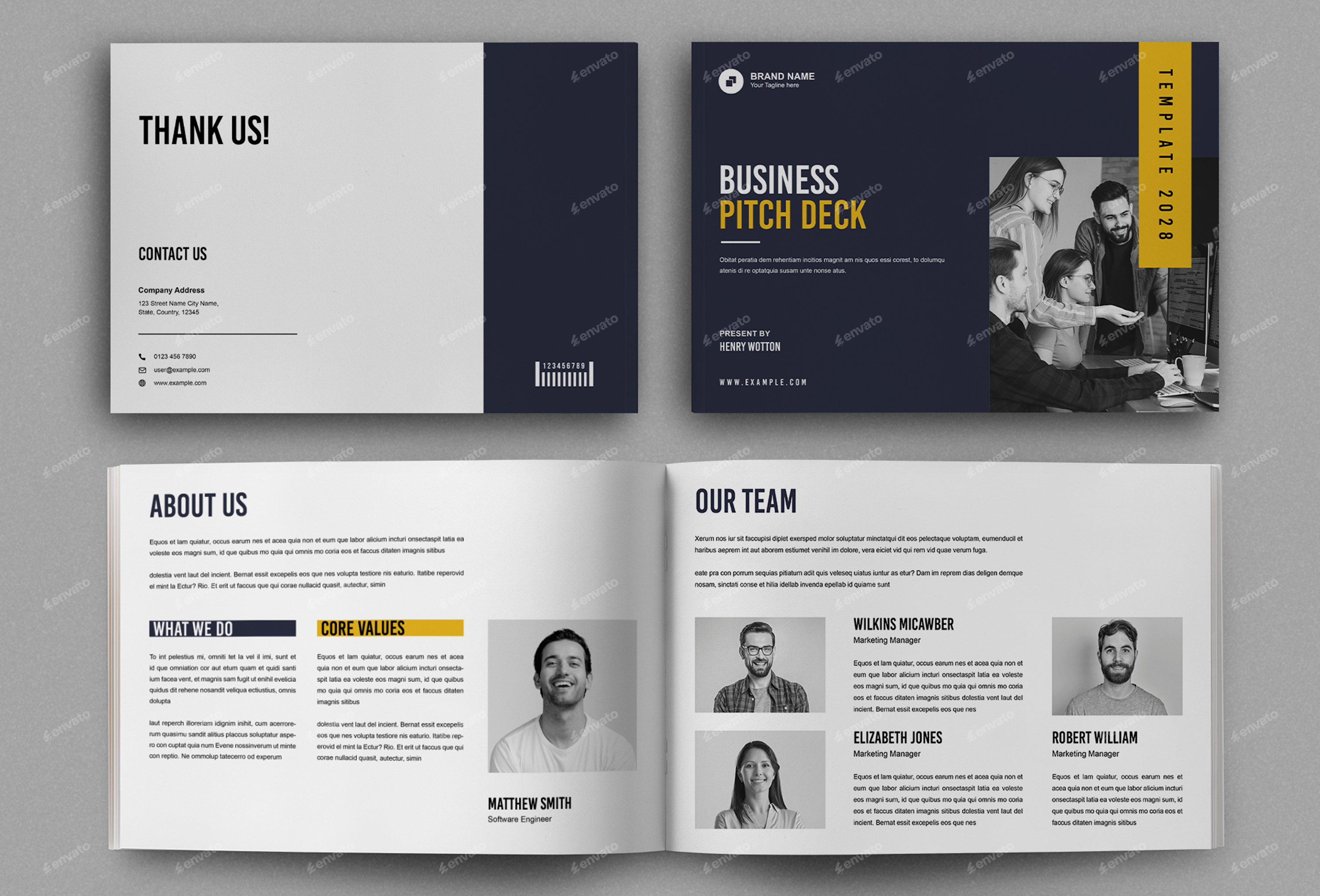 Project Pitch Deck Brochure Template, Print Templates | GraphicRiver