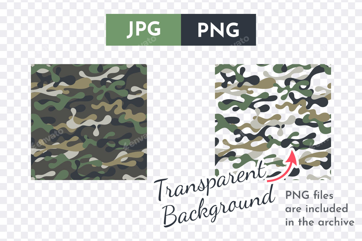 10 Seamless Camouflage Patterns, Graphics | GraphicRiver