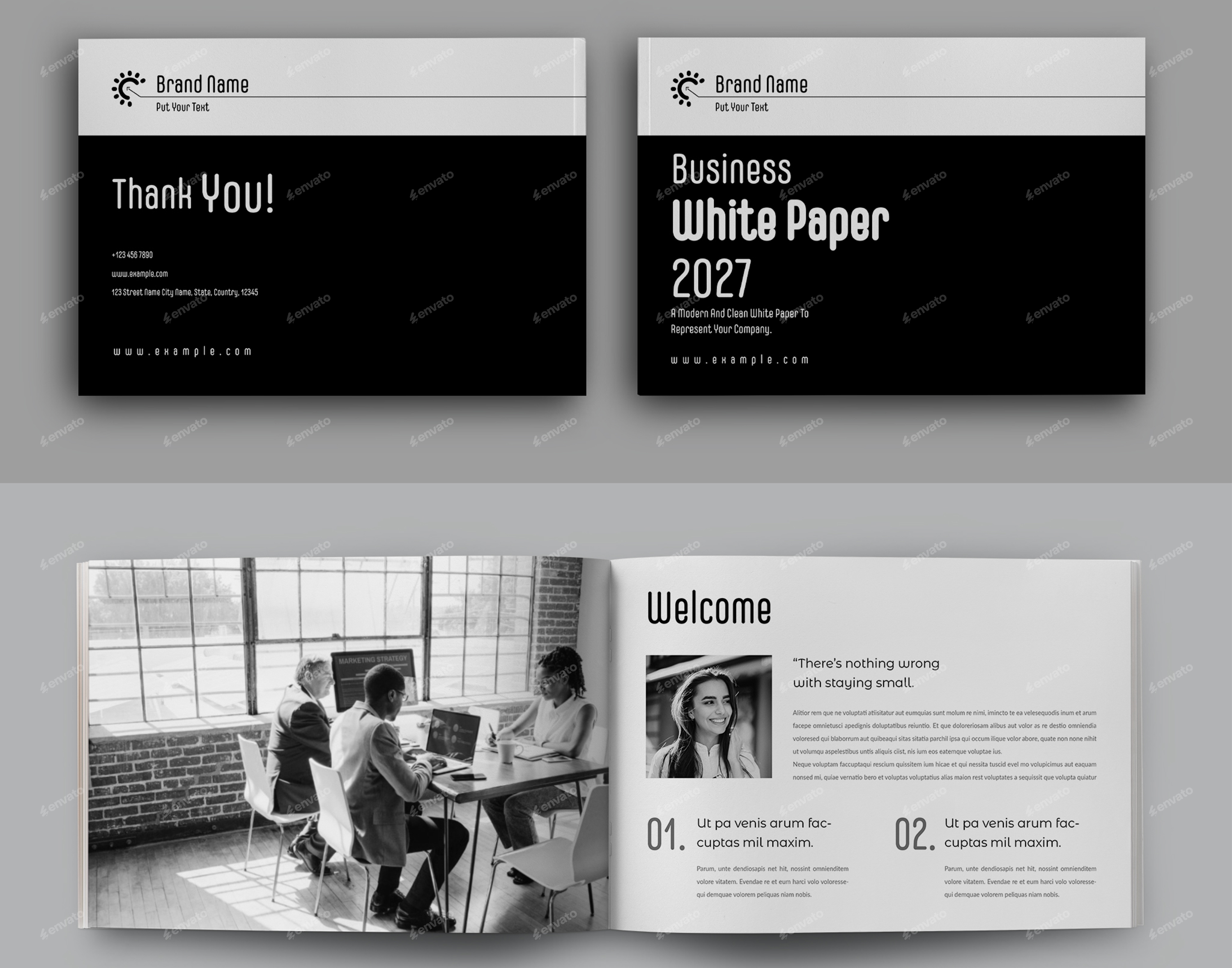 White Paper Layout Design, Print Templates | GraphicRiver