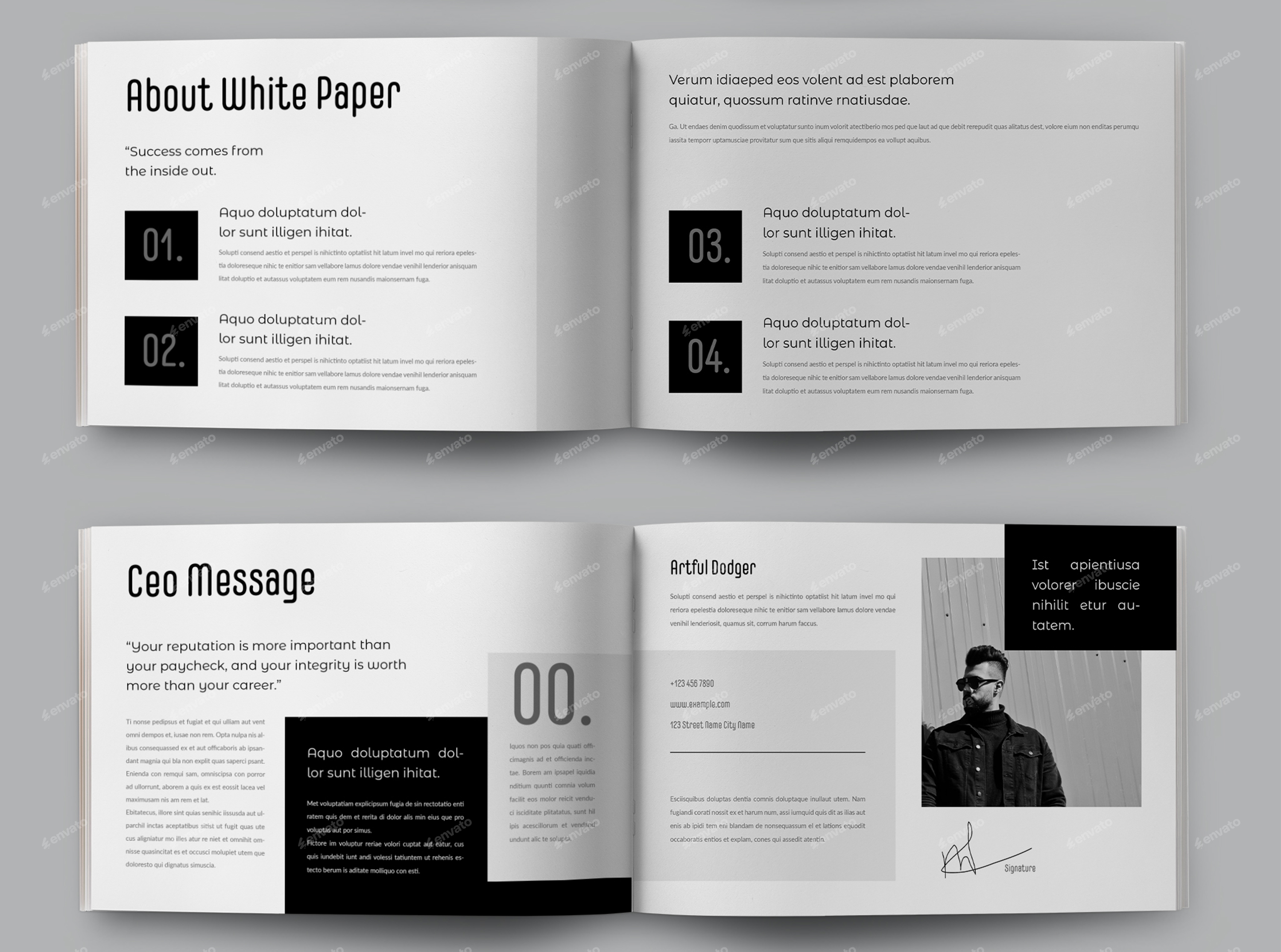 White Paper Layout Design, Print Templates | GraphicRiver