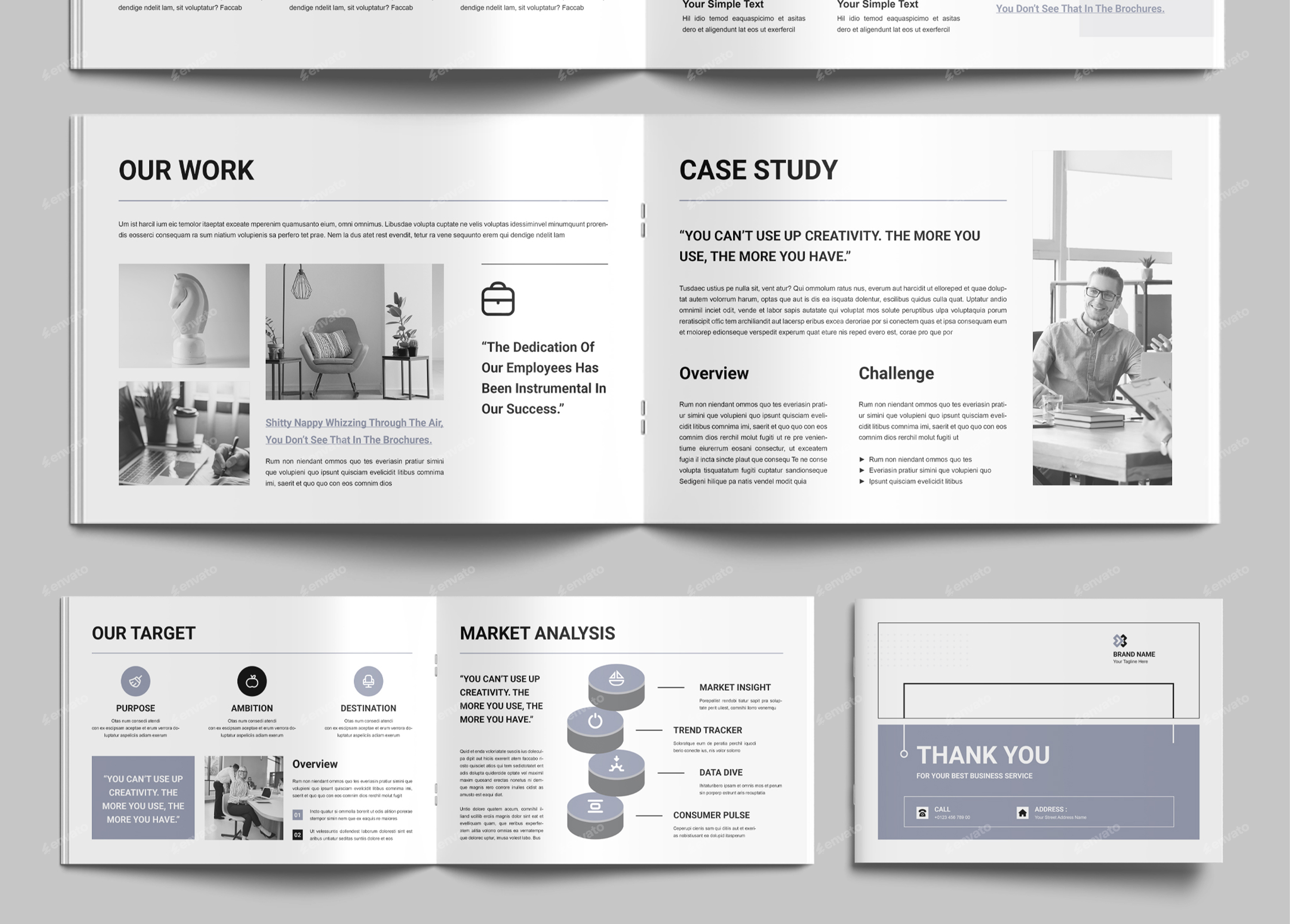 Business Pitch Deck Brochure Layout, Print Templates | GraphicRiver