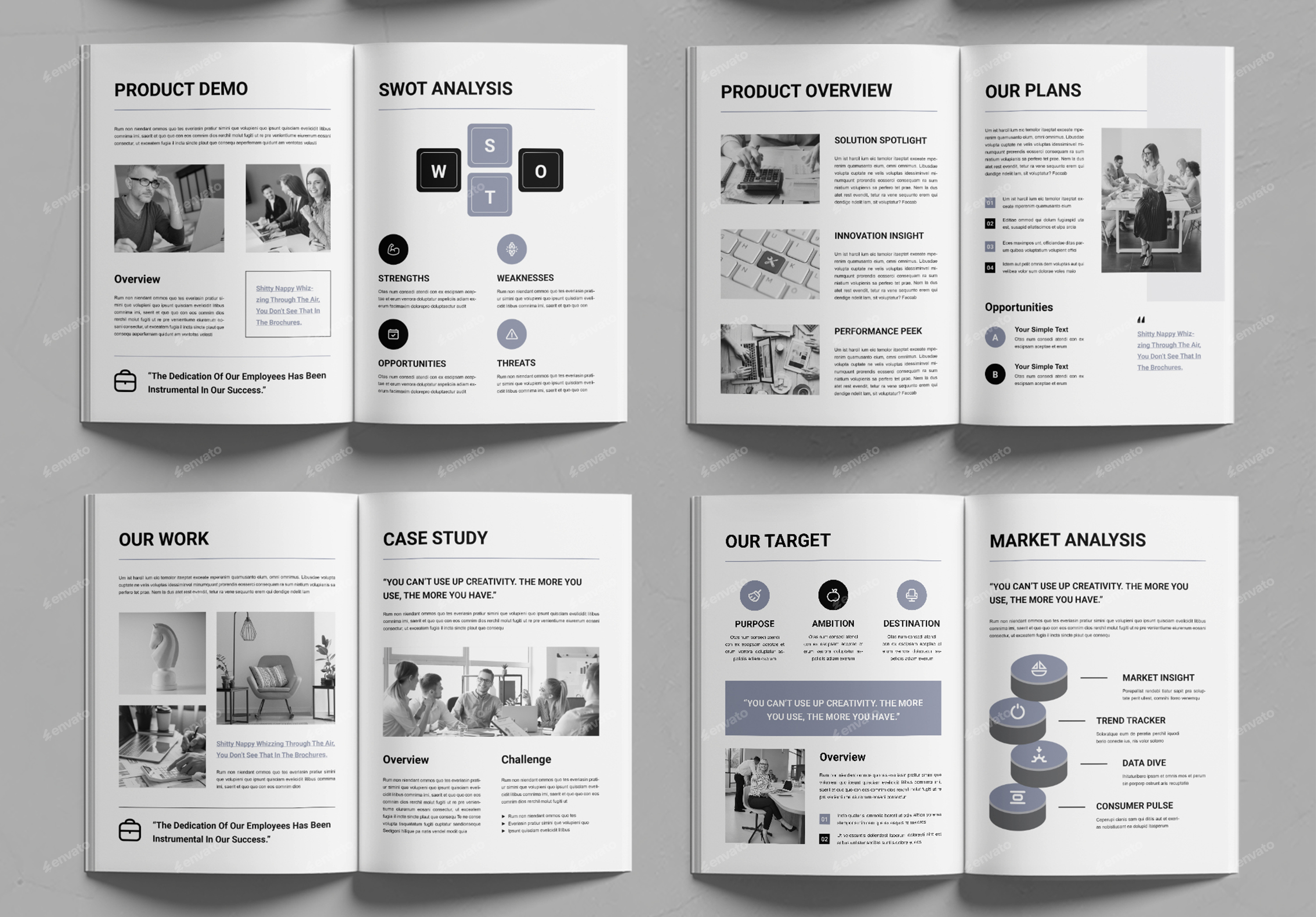 Business Pitch Deck Brochure Layout, Print Templates | GraphicRiver