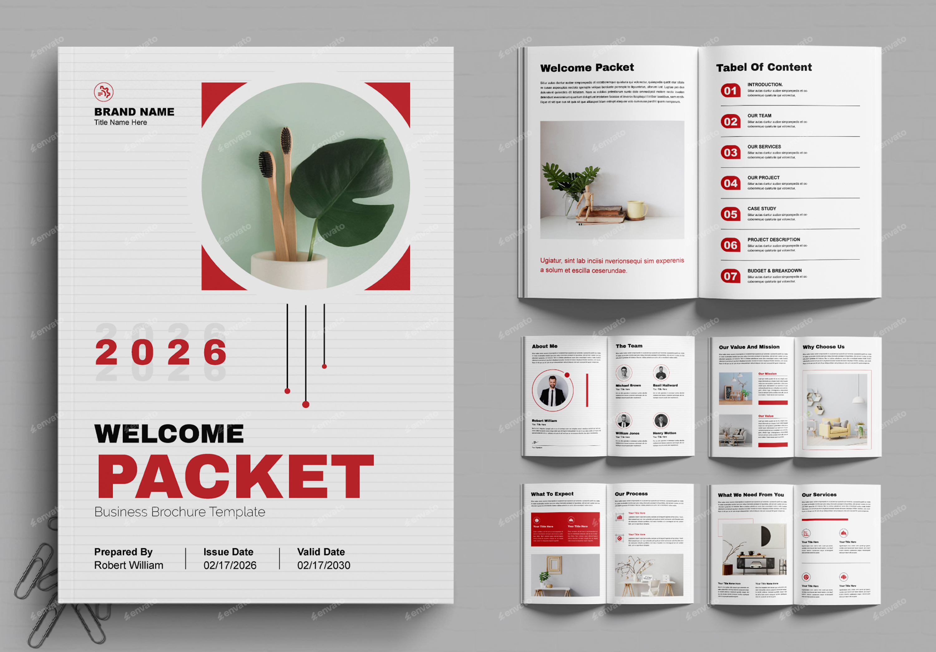 Welcome Packet Brochure Template, Print Templates | GraphicRiver