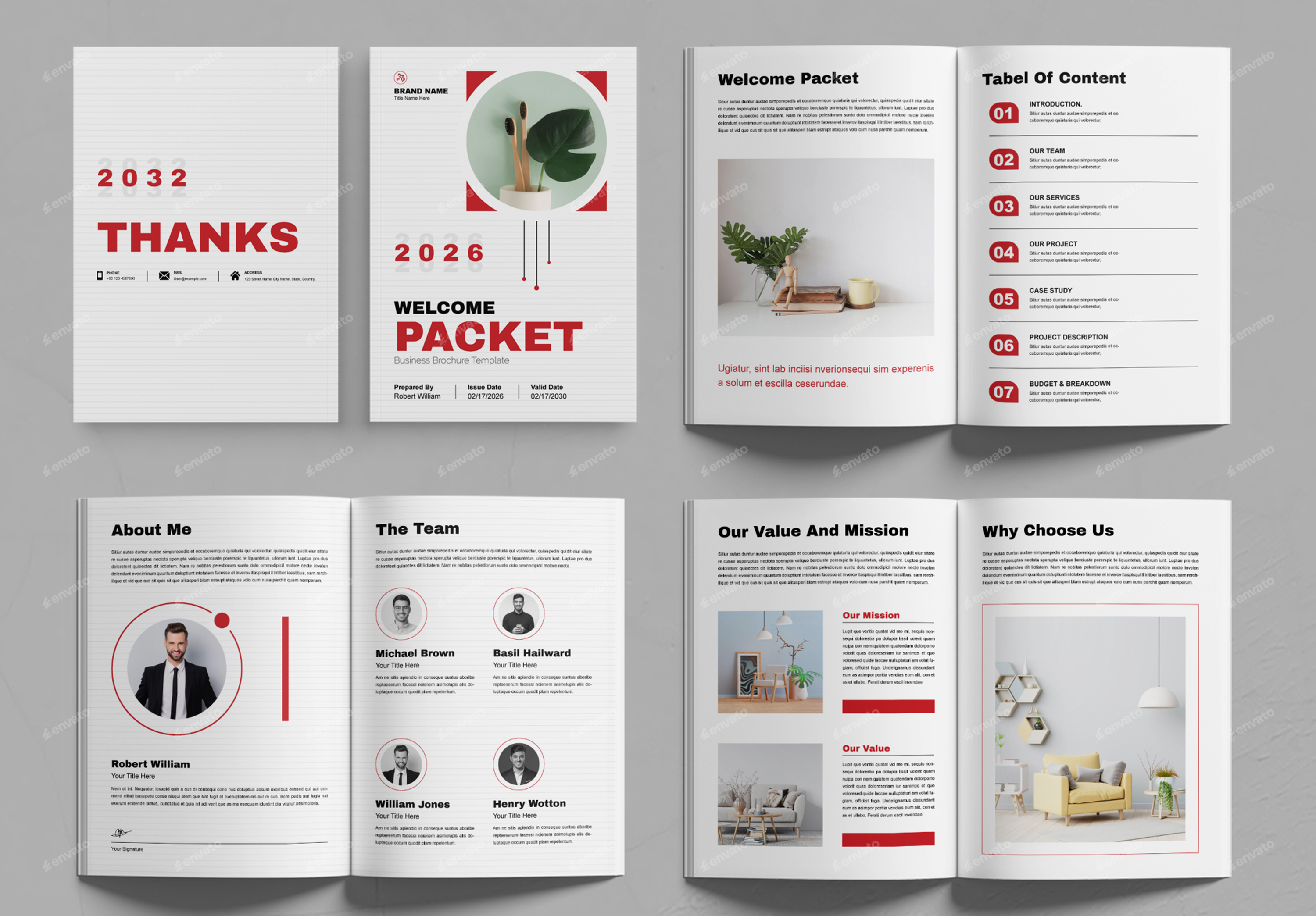 Welcome Packet Brochure Template, Print Templates | GraphicRiver