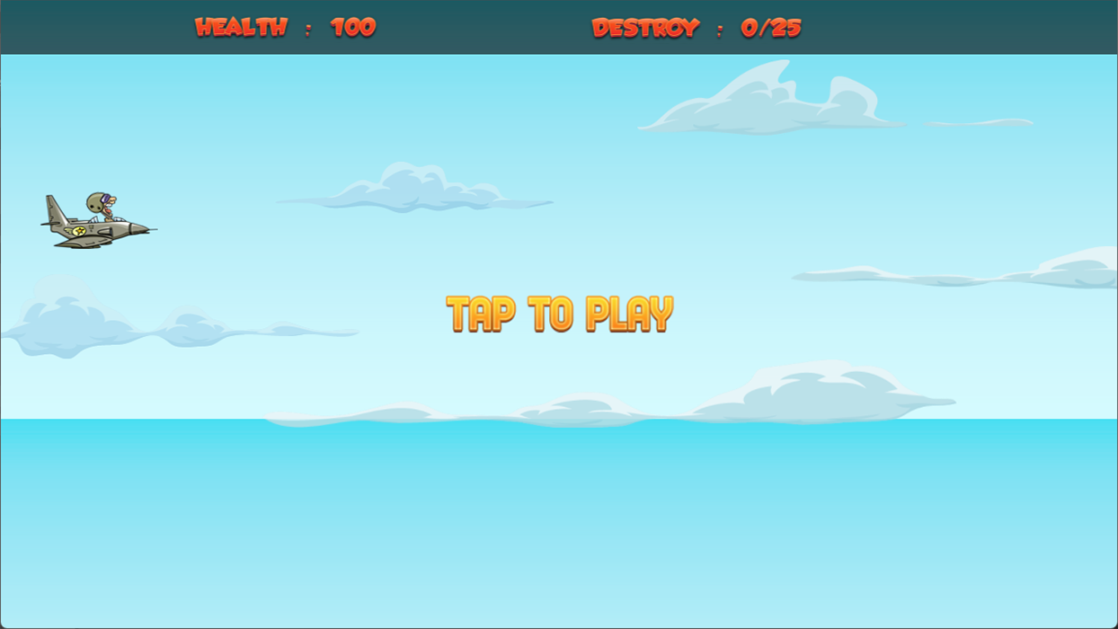 Fighter Jet ( Construct | C3P | CAPX | HTML5 ) Single Level by CGFX-Studio
