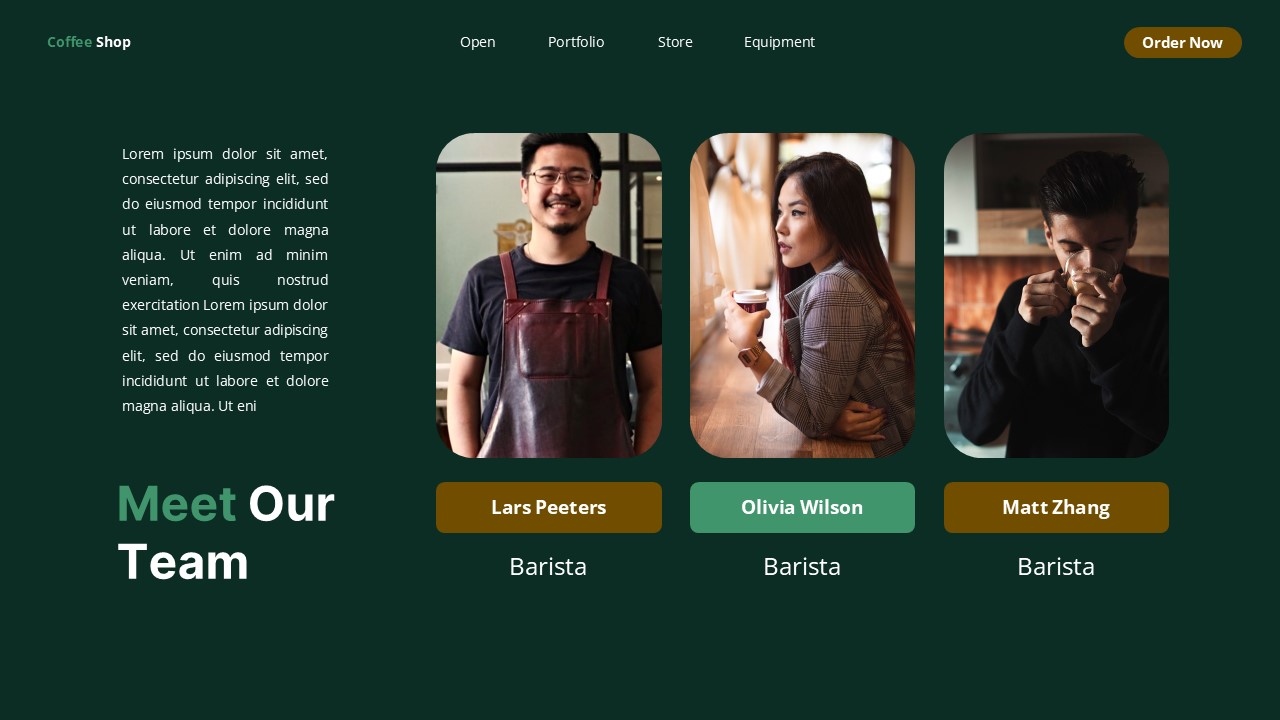 Coffee Shop - Cafe Google Slide Templates, Presentation Templates ...