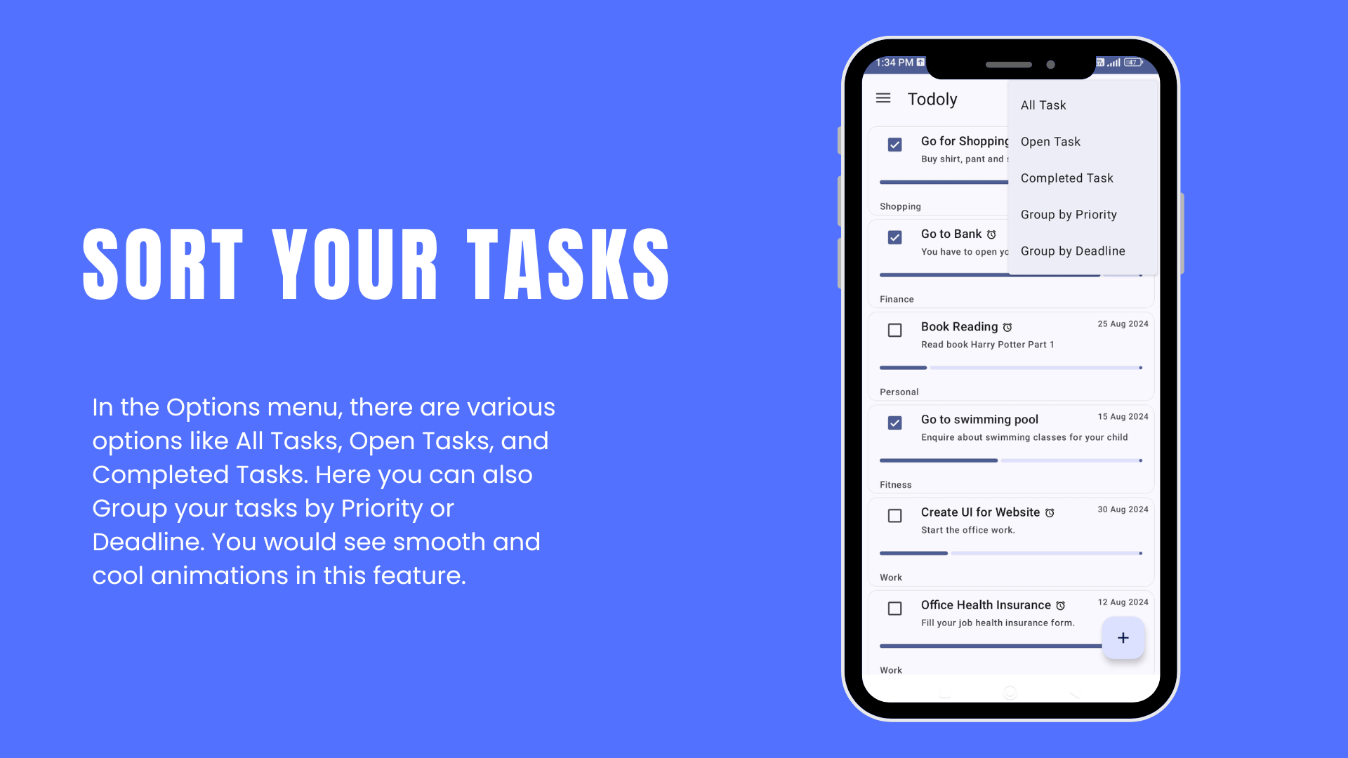Todoly: All in One Task Manager Android App by Zonikoders | CodeCanyon