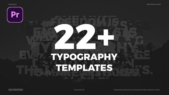 Typography Templates - Text Animation, Premiere Pro Templates | VideoHive