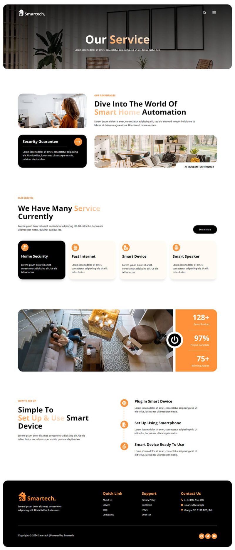 Smartech - Smart Home Installation Elementor Template Kit by Kitpro