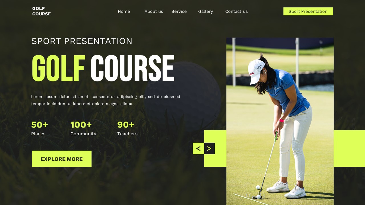 Golf Course - Golf Powerpoint Templates, Presentation Templates ...